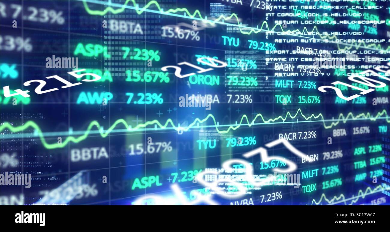 Translucent financial dashboard overlay moving hi-res stock photography and images - Alamy