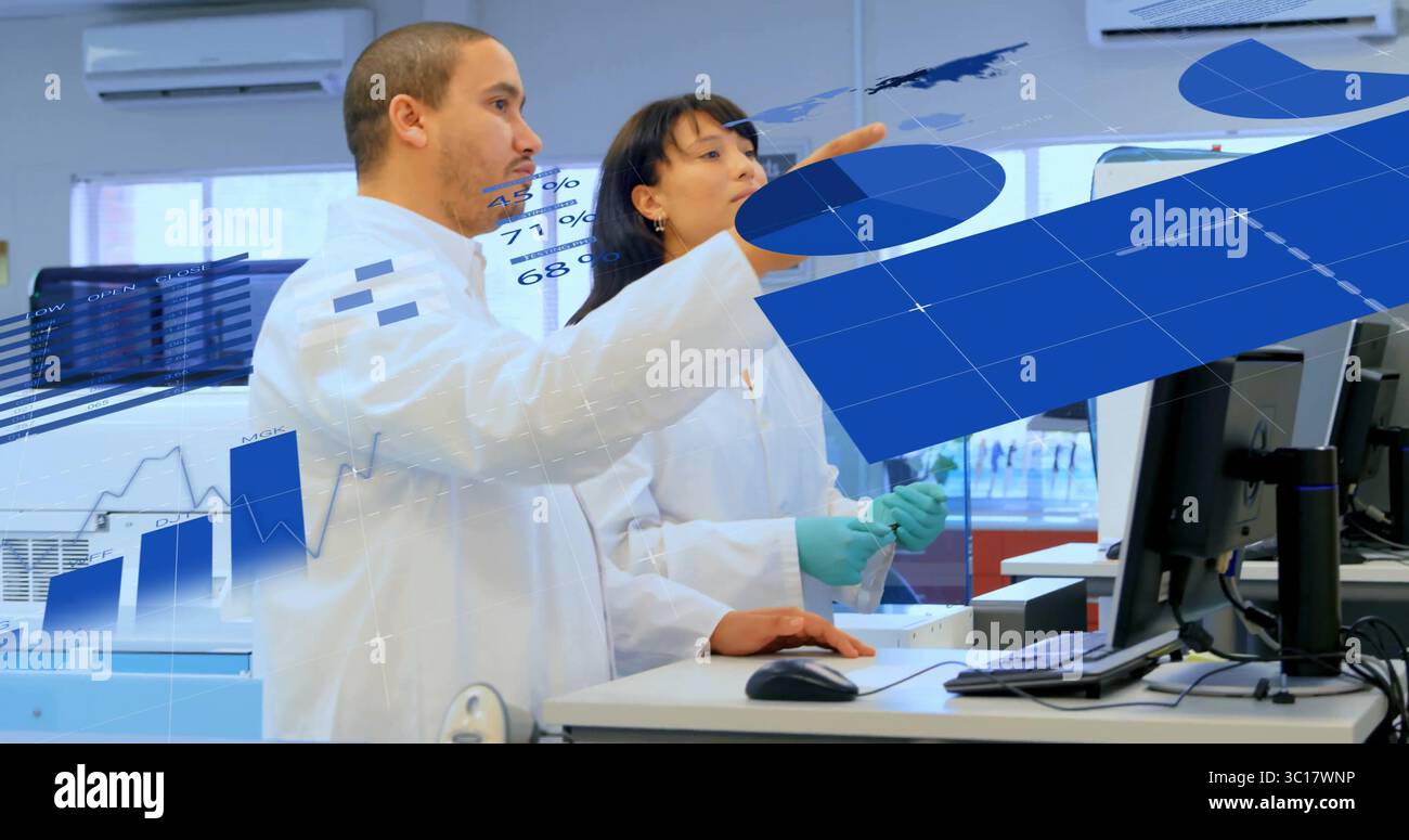 Two researchers wearing lab hi-res stock photography and images - Alamy
