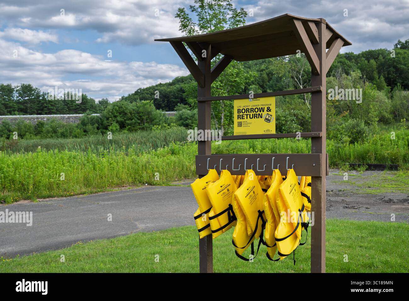 Loaner vest rack hi-res stock photography and images - Alamy