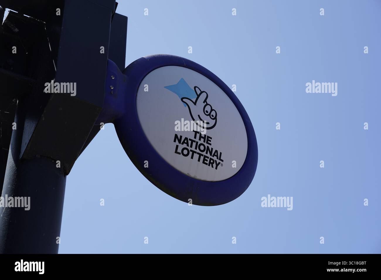 The National lottery Corporate logo signs in Barnsley, South Yorkshire ...