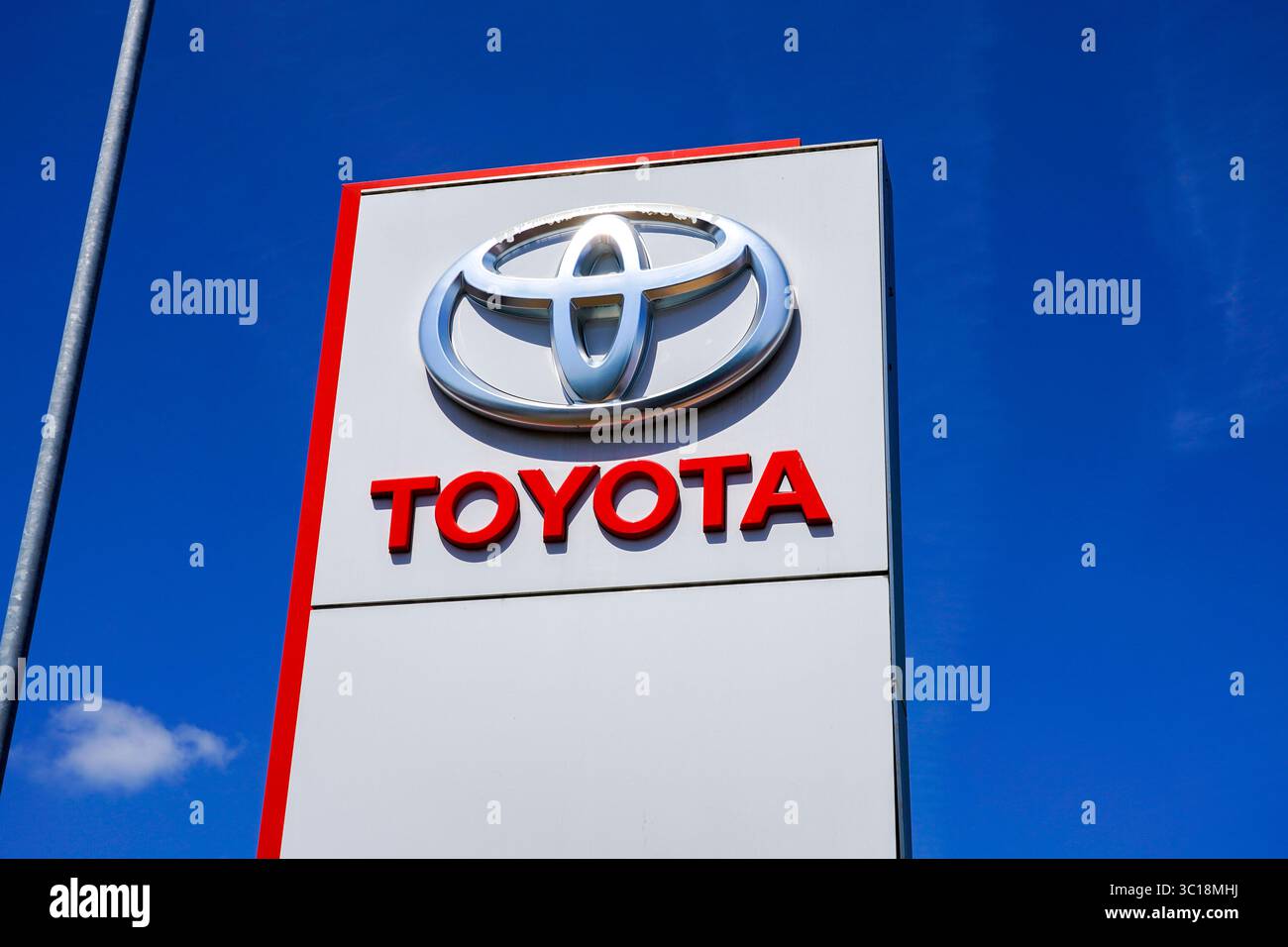 Toyota cars Corporate logo signs in Barnsley, South Yorkshire, United ...