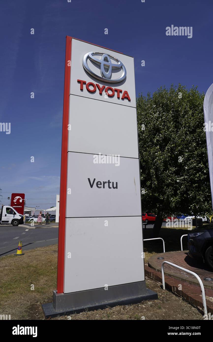 Toyota cars Corporate logo signs in Barnsley, South Yorkshire, United ...