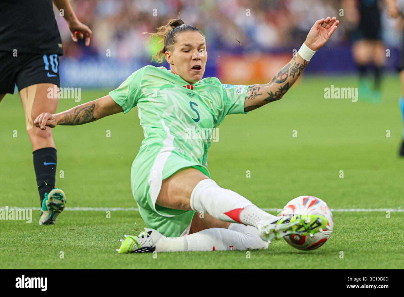 GENEVA, SWITZERLAND - JULY 22: Elena Linari of Italy slides during the ...