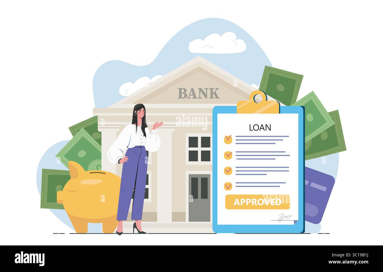 Loan application form banking Stock Vector Images - Alamy
