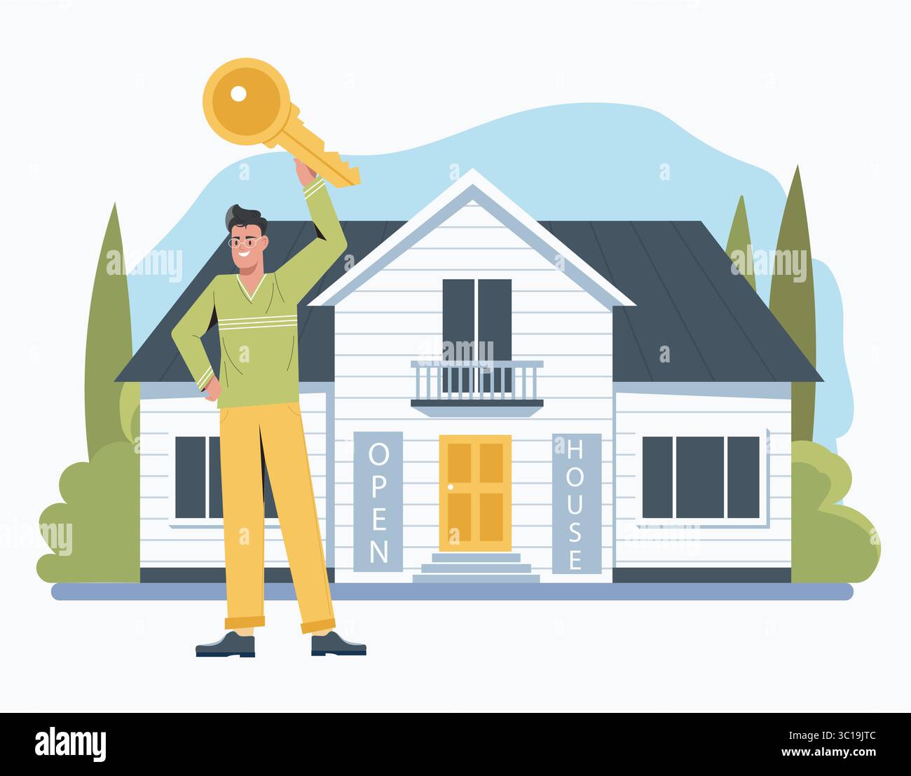 Key in new modern Cut Out Stock Images & Pictures - Alamy