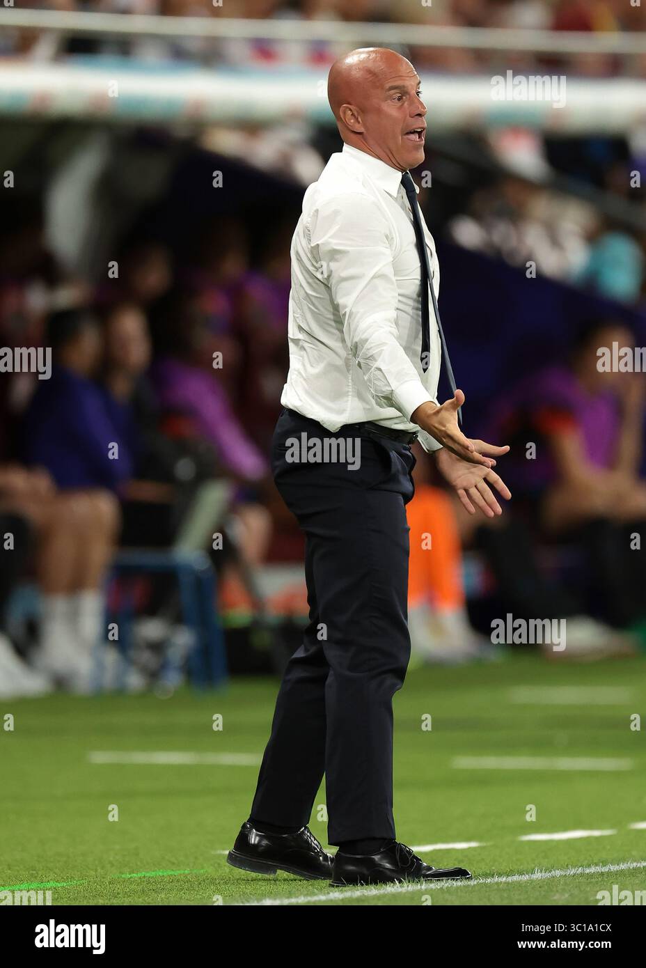Geneva, Switzerland, 22nd July 2025. Andrea Soncin Head Coach of Italy ...