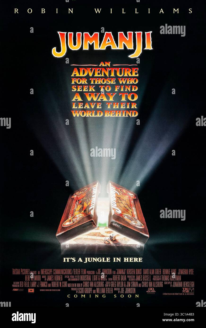 Jumanji 1995 poster hi-res stock photography and images - Alamy
