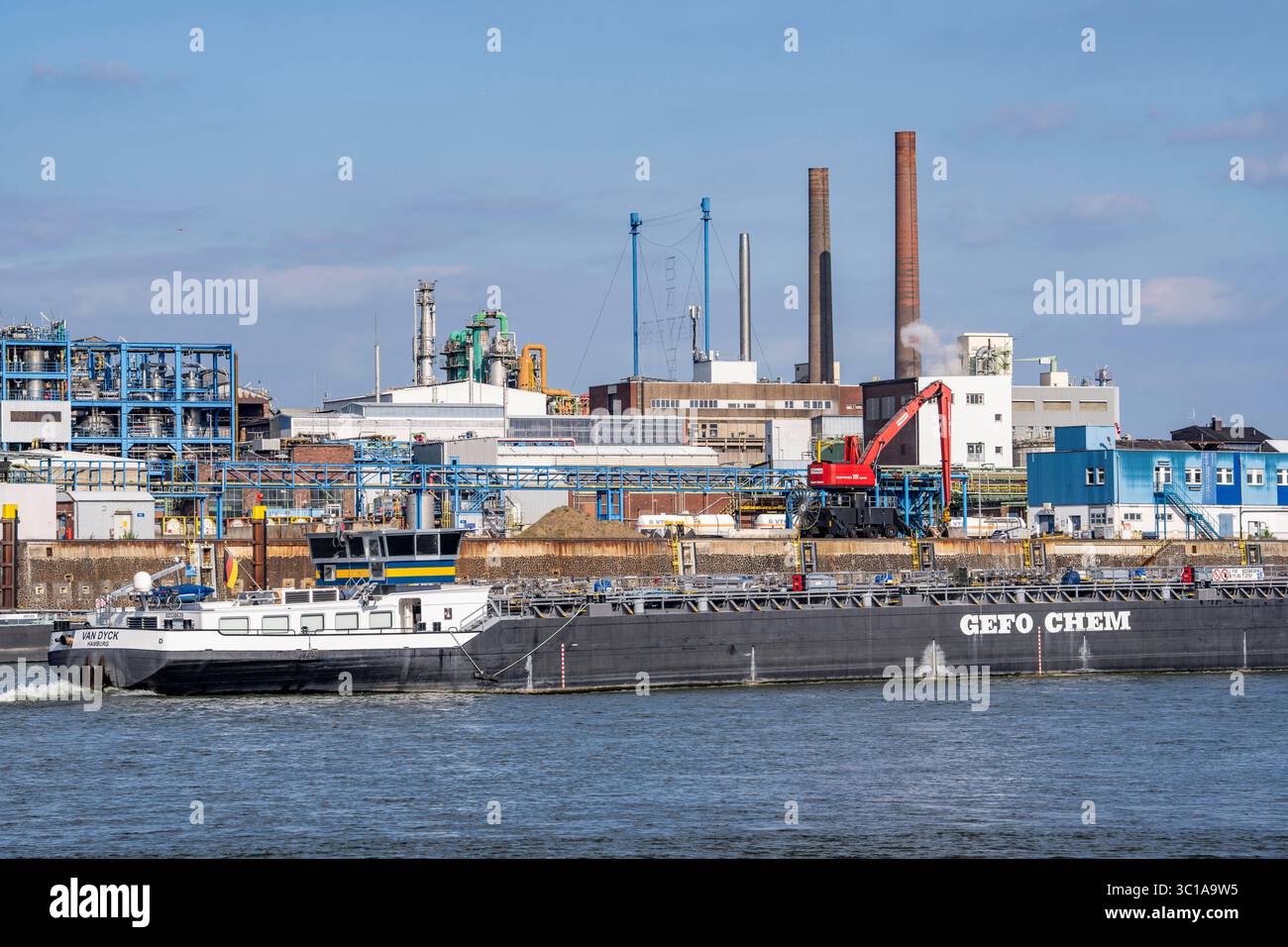 Kulisse des Chempark Leverkusen, Bayer Leverkusen, Chemiepark ...