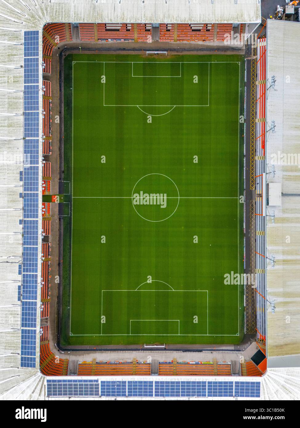 Blackpool Football Club, Bloomfield Road Stadium. Aerial Image. 20th ...
