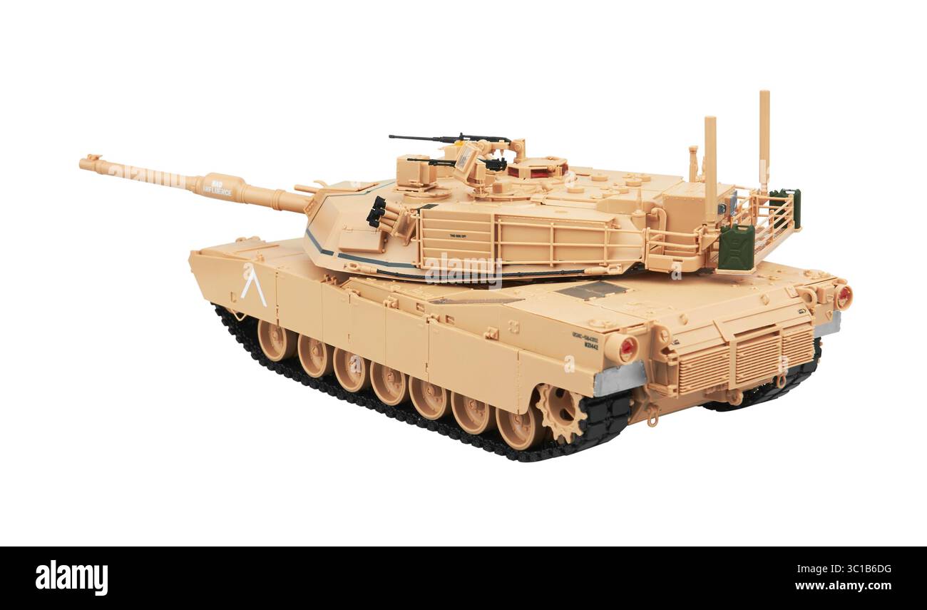 Abrams M1A1 Main Battle Tank, isolated on white background. Model Stock ...