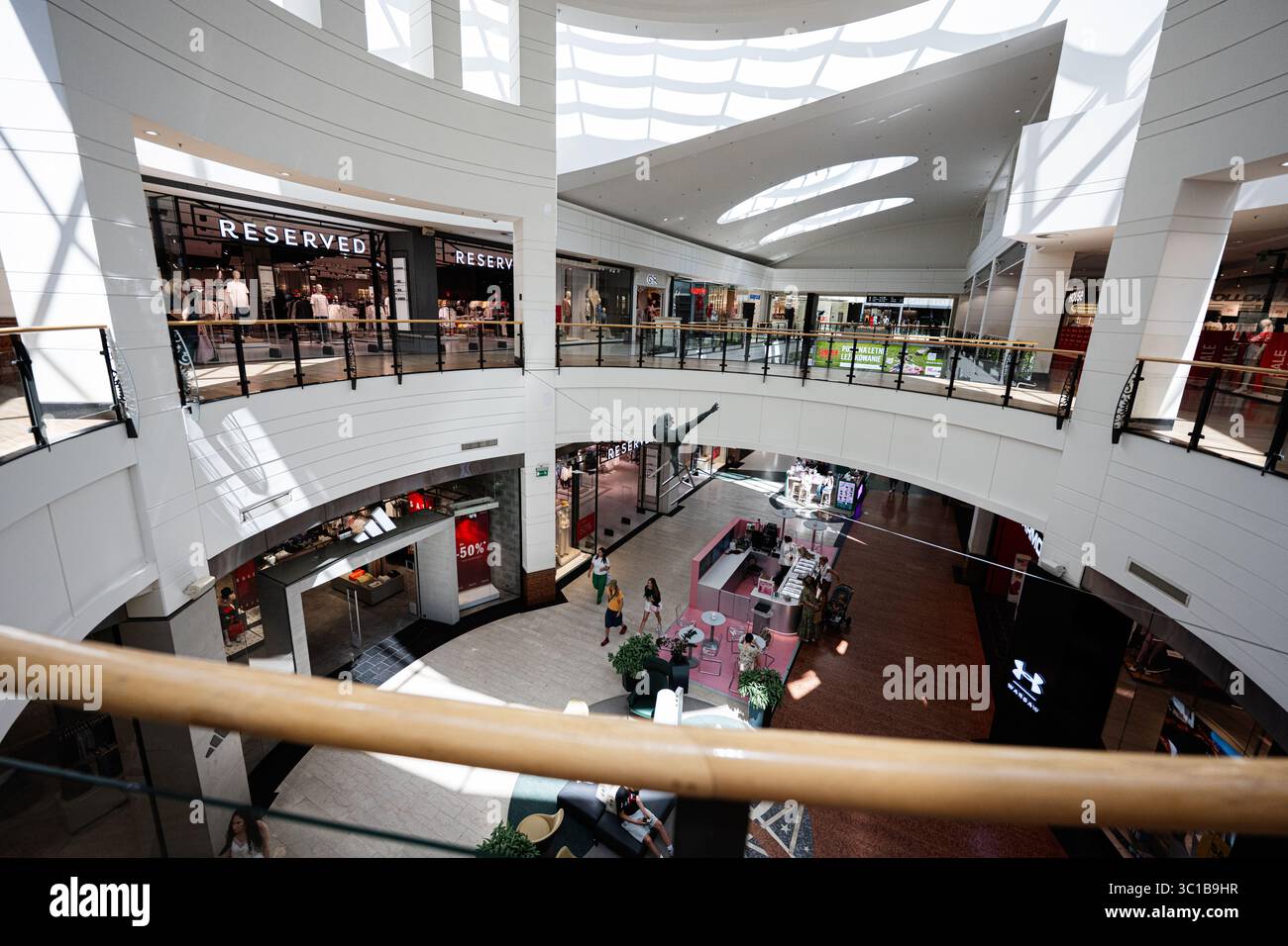 Warsaw, Poland - July 02, 2025: A bright Westfield Arkadia shopping ...