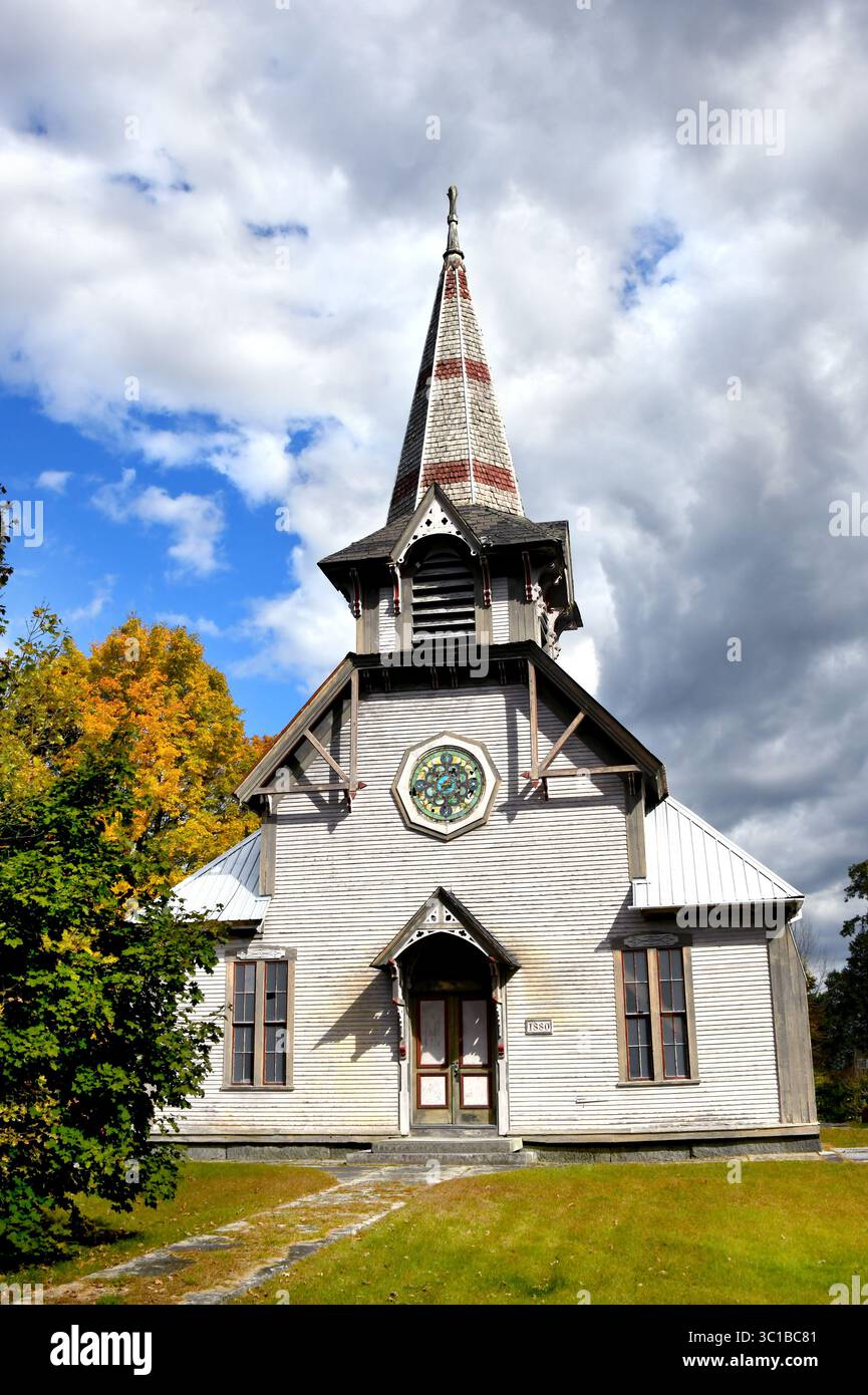 Landmark in South Ryegate, Vermont, the First Presbyterian Church was ...