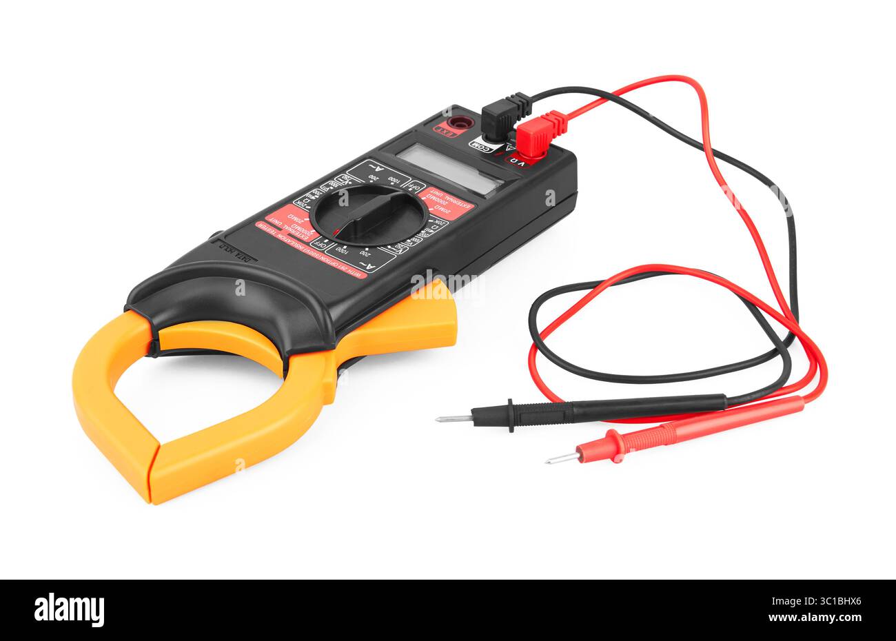 Digital multimeter isolated on white background Stock Photo - Alamy