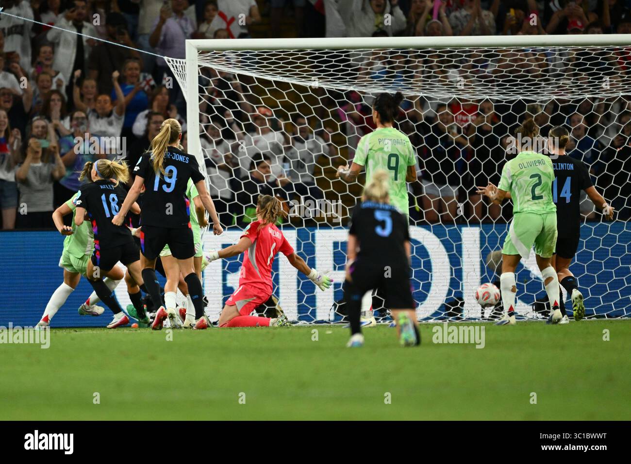 Chloe Kelly (ENG) scores the goal for 2-1 during the UEFA Women's EURO ...