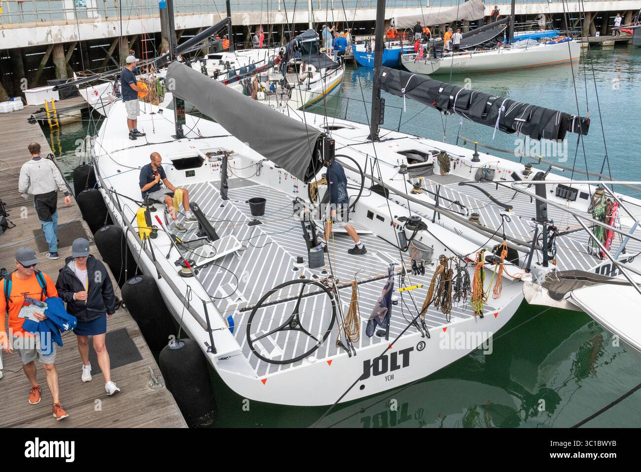 Admirals Cup ,-MON42 in Cowes Jolt 6 docked at the Yacht Haven with ...