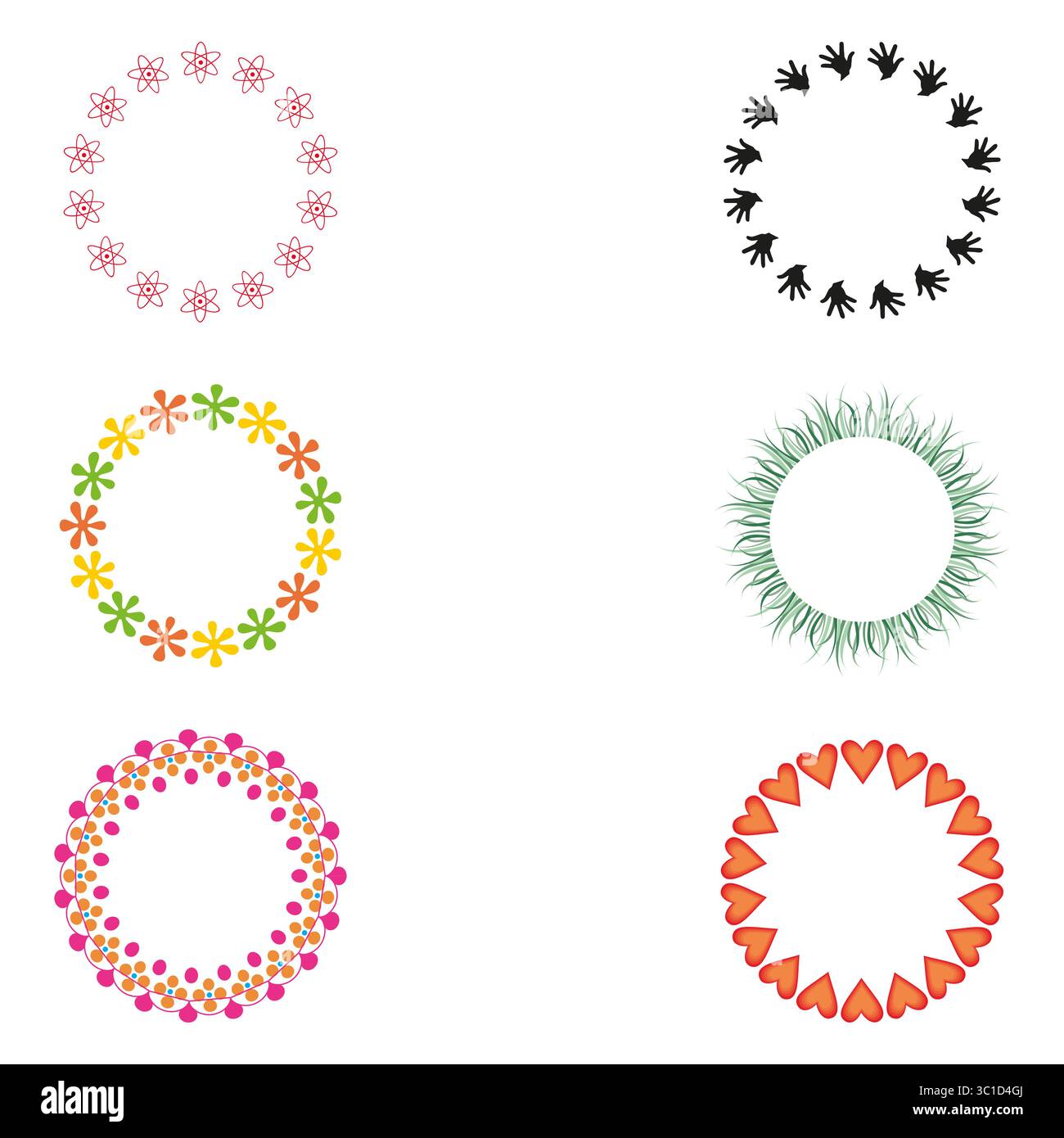 Circle color ripple icon. Wave effect symbol. Vector pulse graphic ...