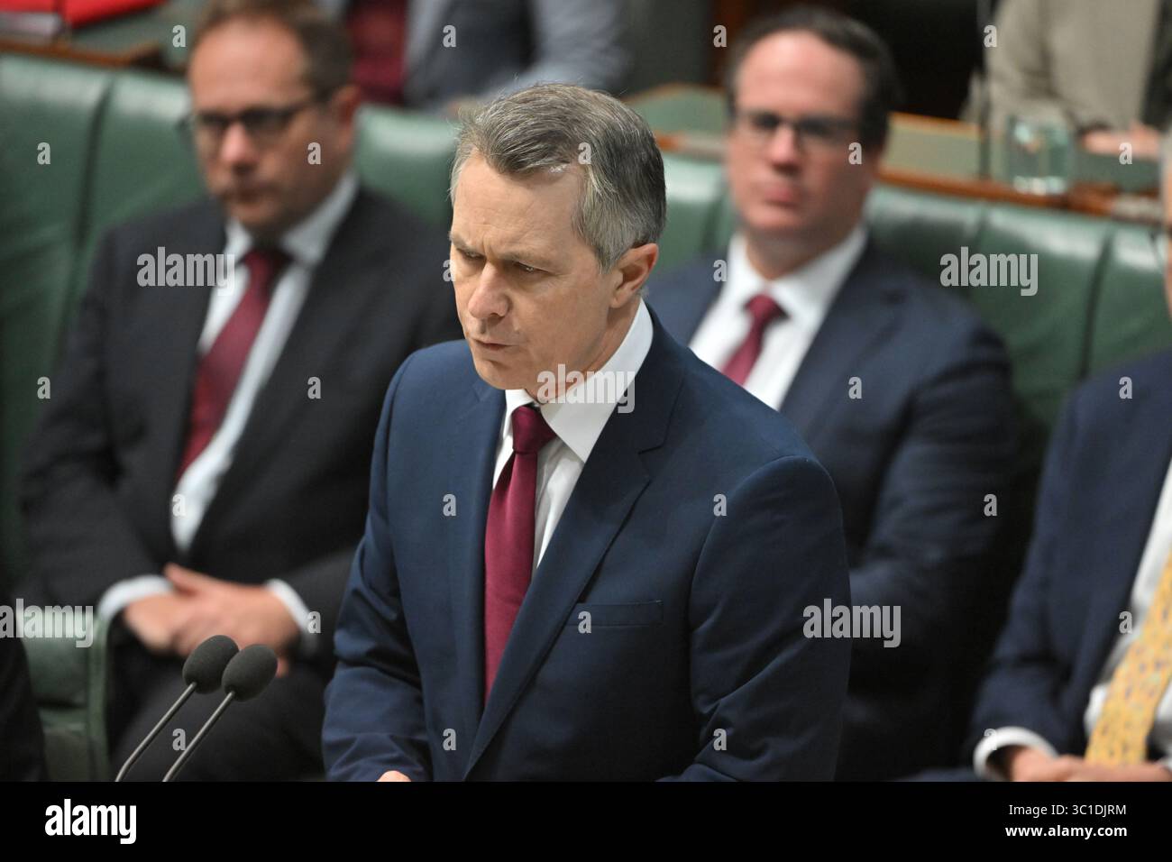 Minister for Education Jason Clare introduces the HECS debt bill in the ...