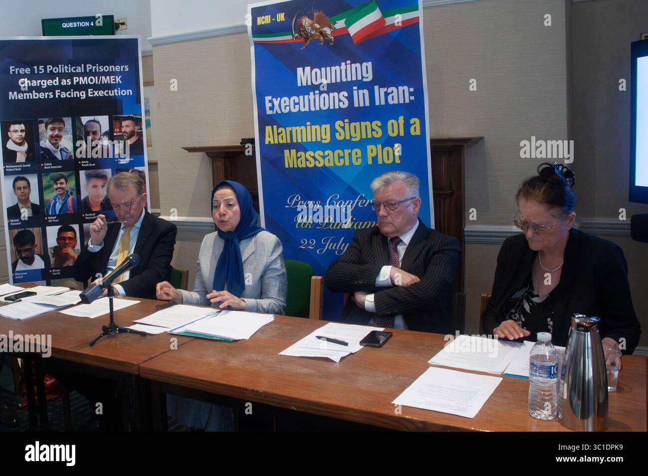 London, UK. 22nd July, 2025. Ms Dowlat Nowrouzi, UK Representative of ...