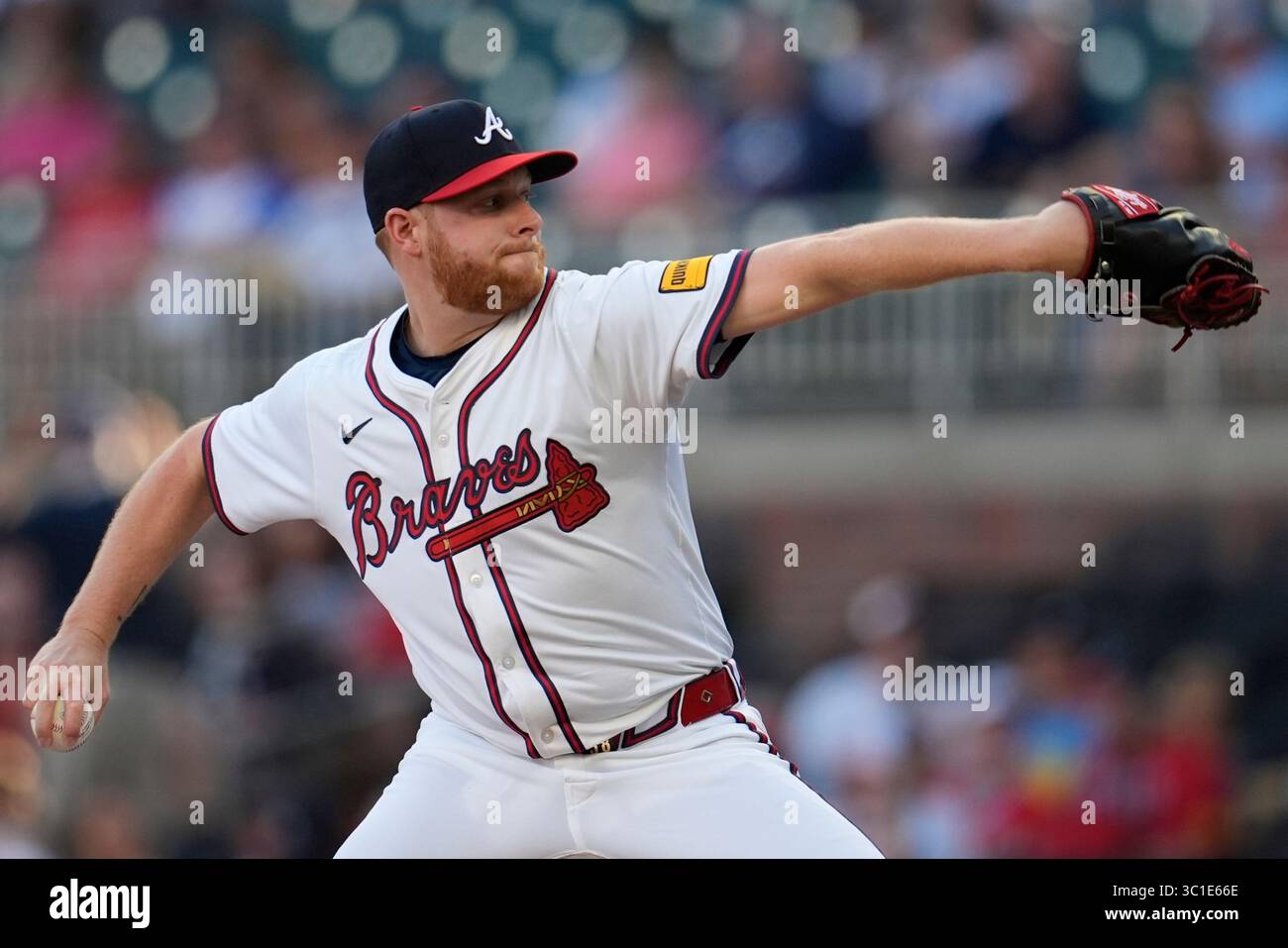 Atlanta Braves pitcher Davis Daniel (58) delivers in the first inning ...