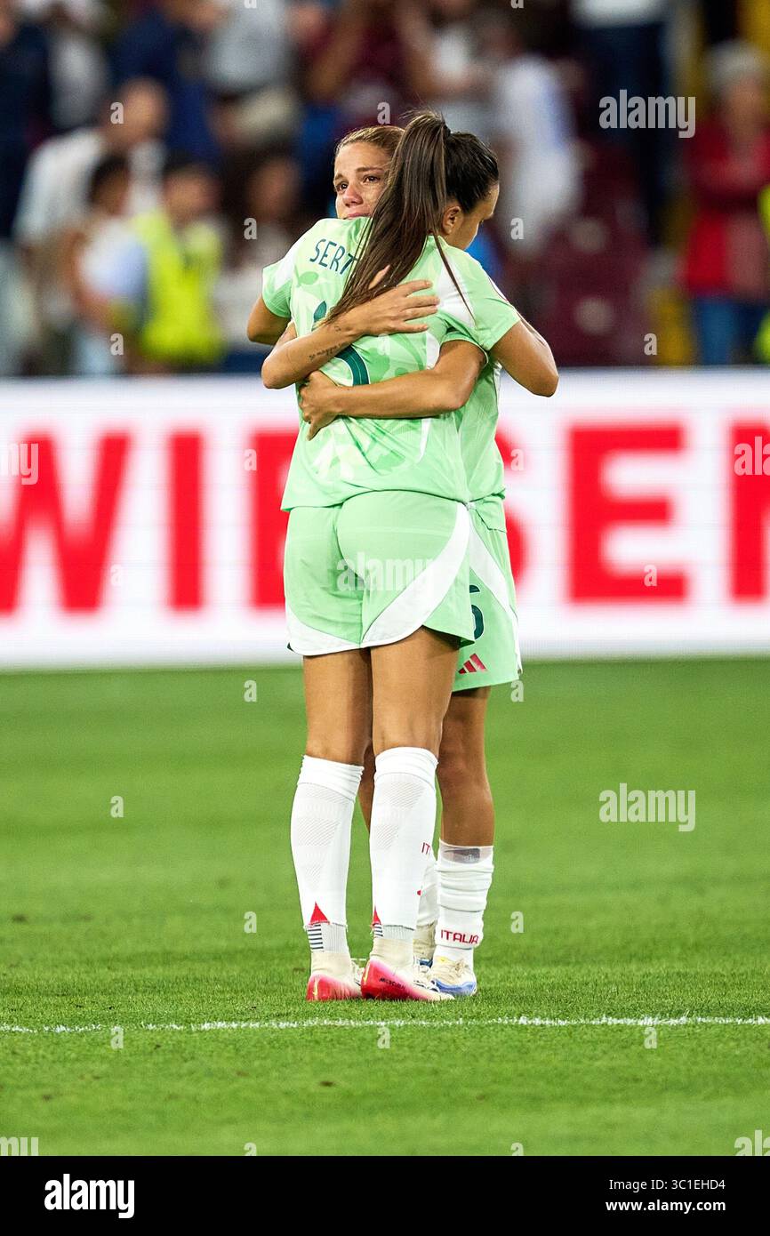 Genf, Deutschland. 22nd July, 2025. Manuela Giugliano (6; Italien) und Sofia Cantore (7; Italien ...