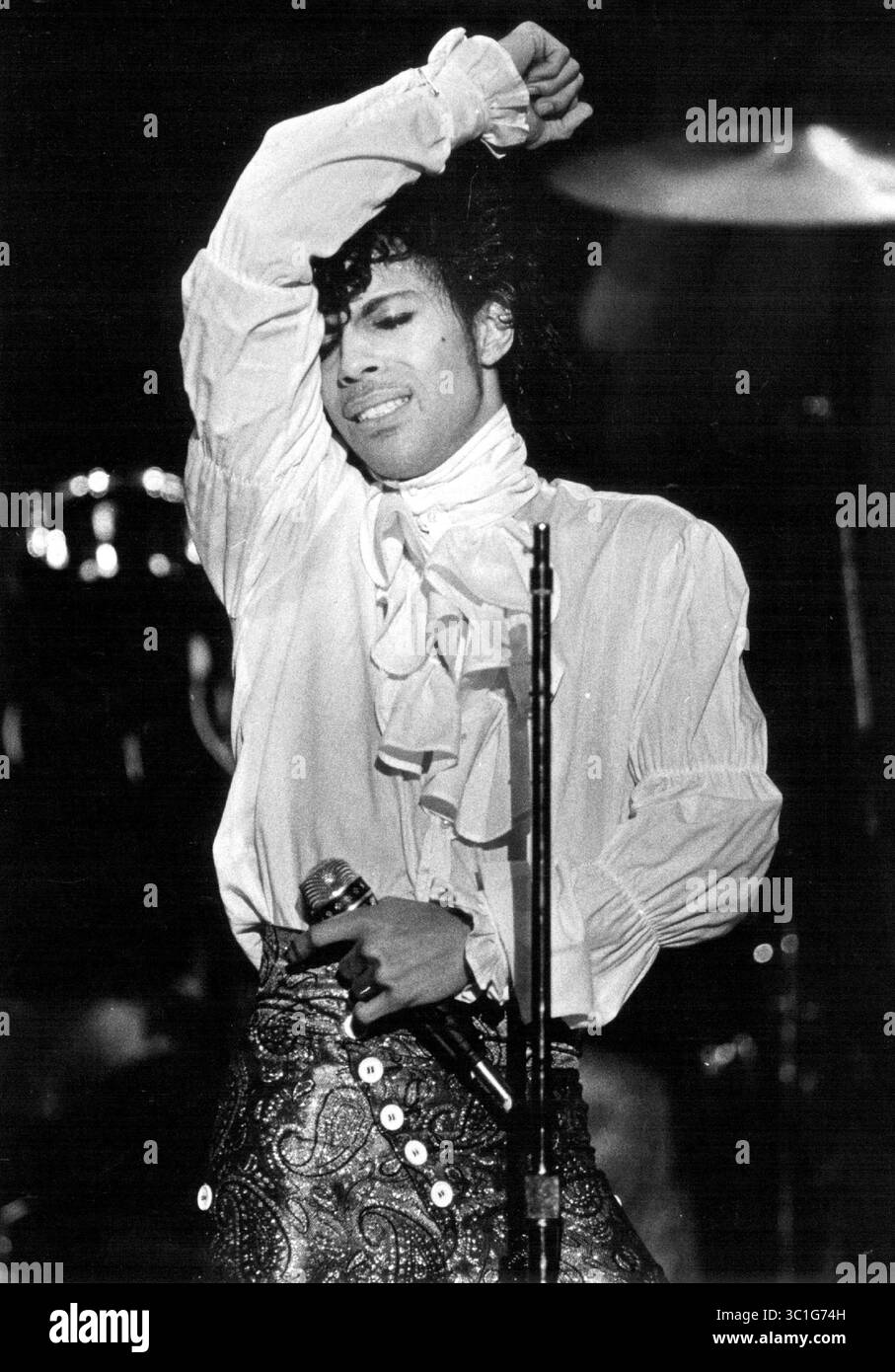 Purple rain prince 1984 Black and White Stock Photos & Images - Alamy
