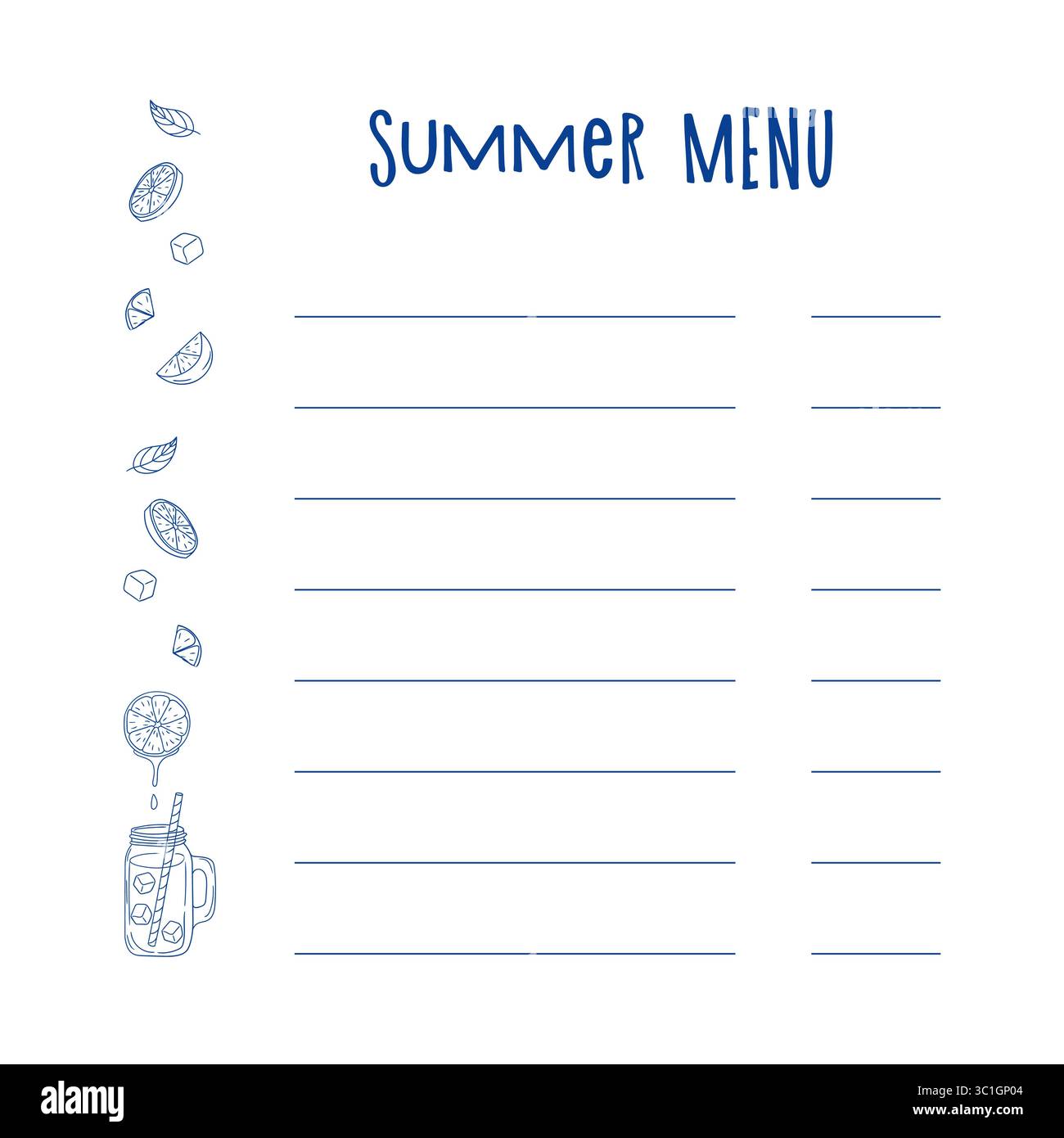 Food drinks summer picnic Cut Out Stock Images & Pictures - Alamy