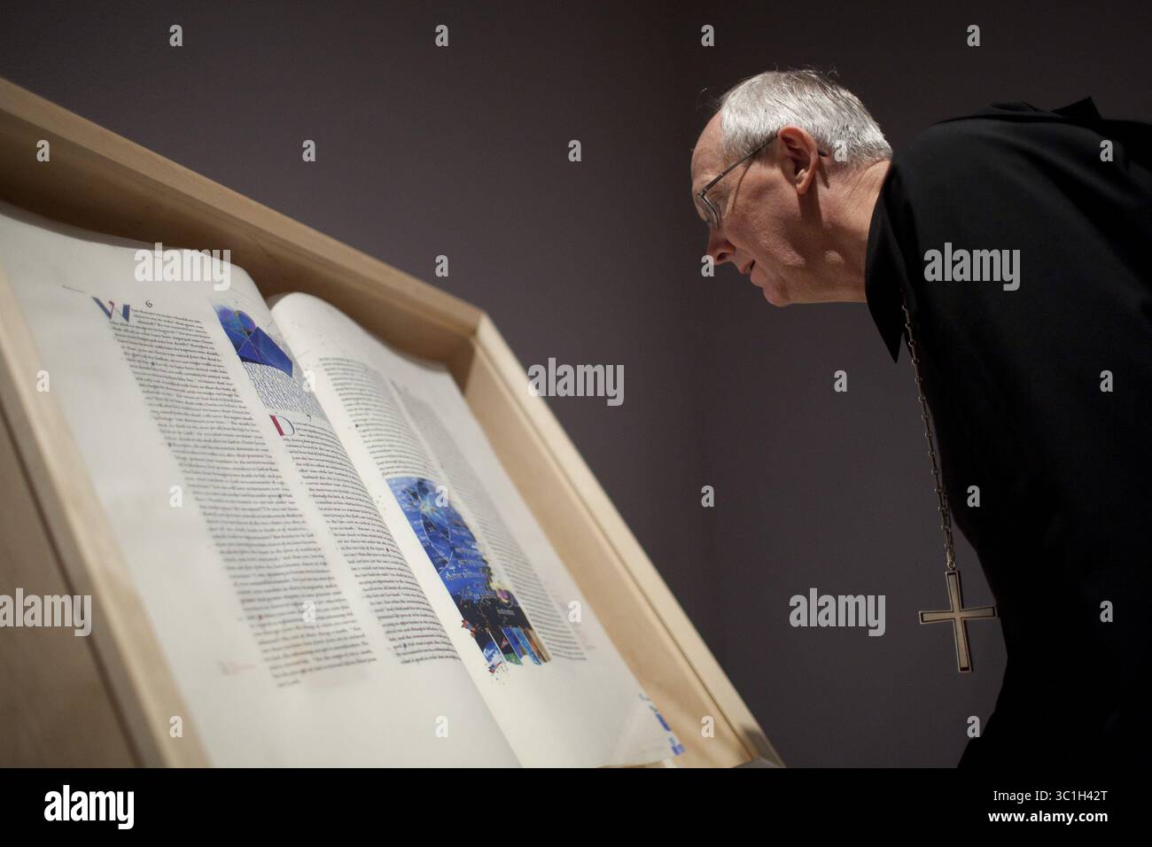 St john's abbey bible hi-res stock photography and images - Alamy