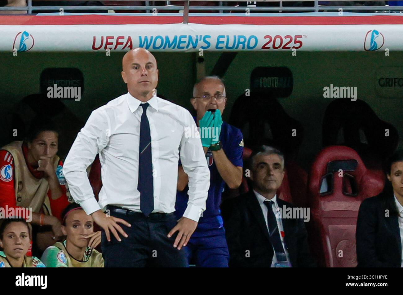22th July 2025, Stade de Genève: Headcoach Andrea Soncin (Italy) during ...