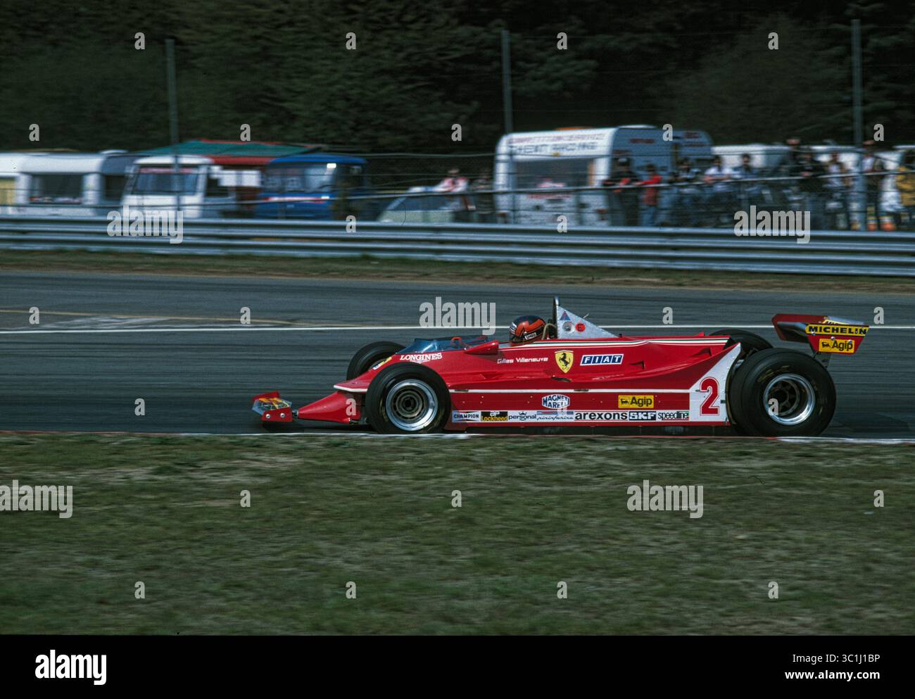 1980 Gilles Villeneuve - Scuderia Ferrari 312T5 - F1 Belgian Grand Prix ...
