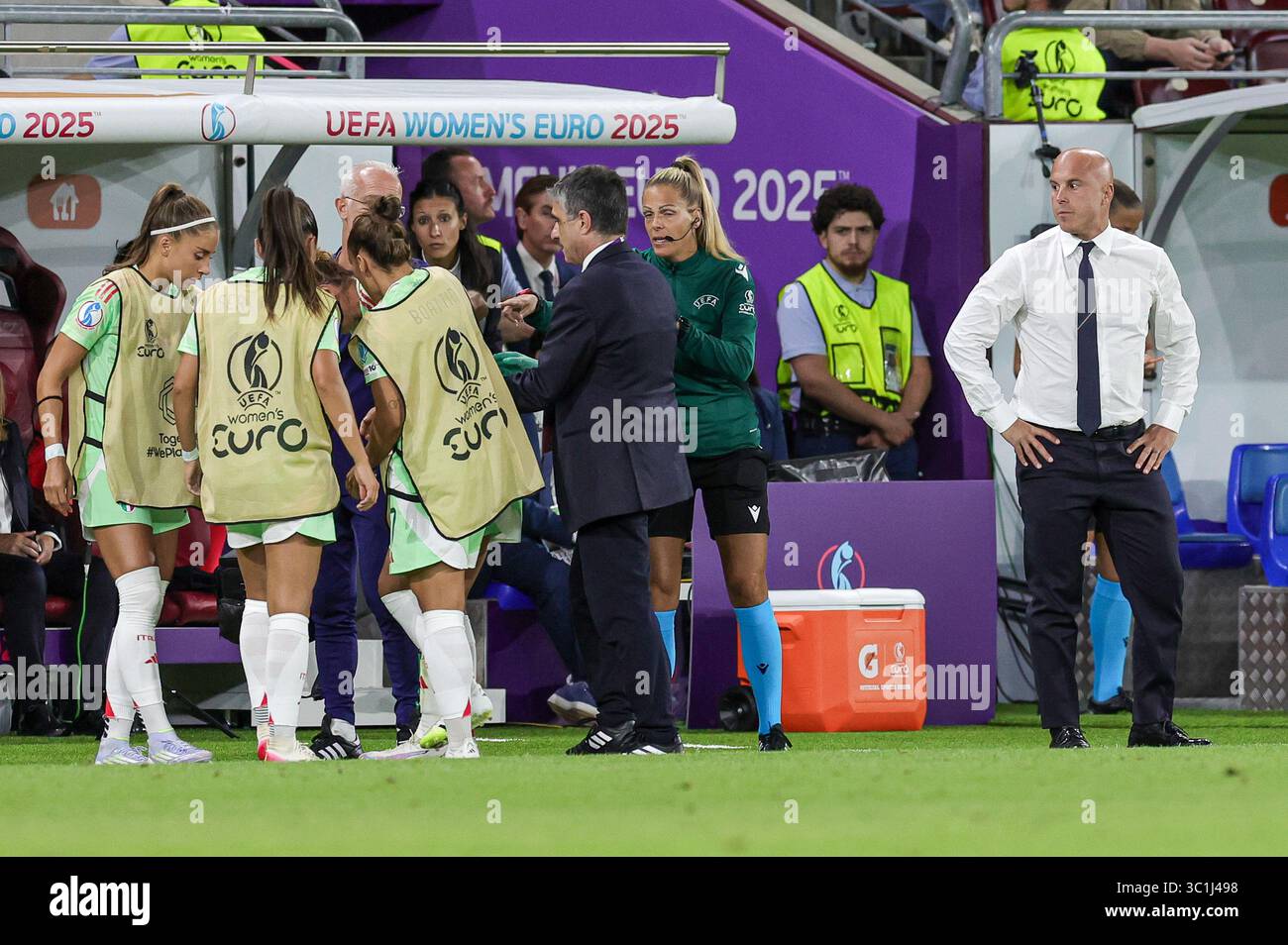 Headcoach Andrea Soncin (Italy) during the UEFA Womens EURO 2025 Semi ...