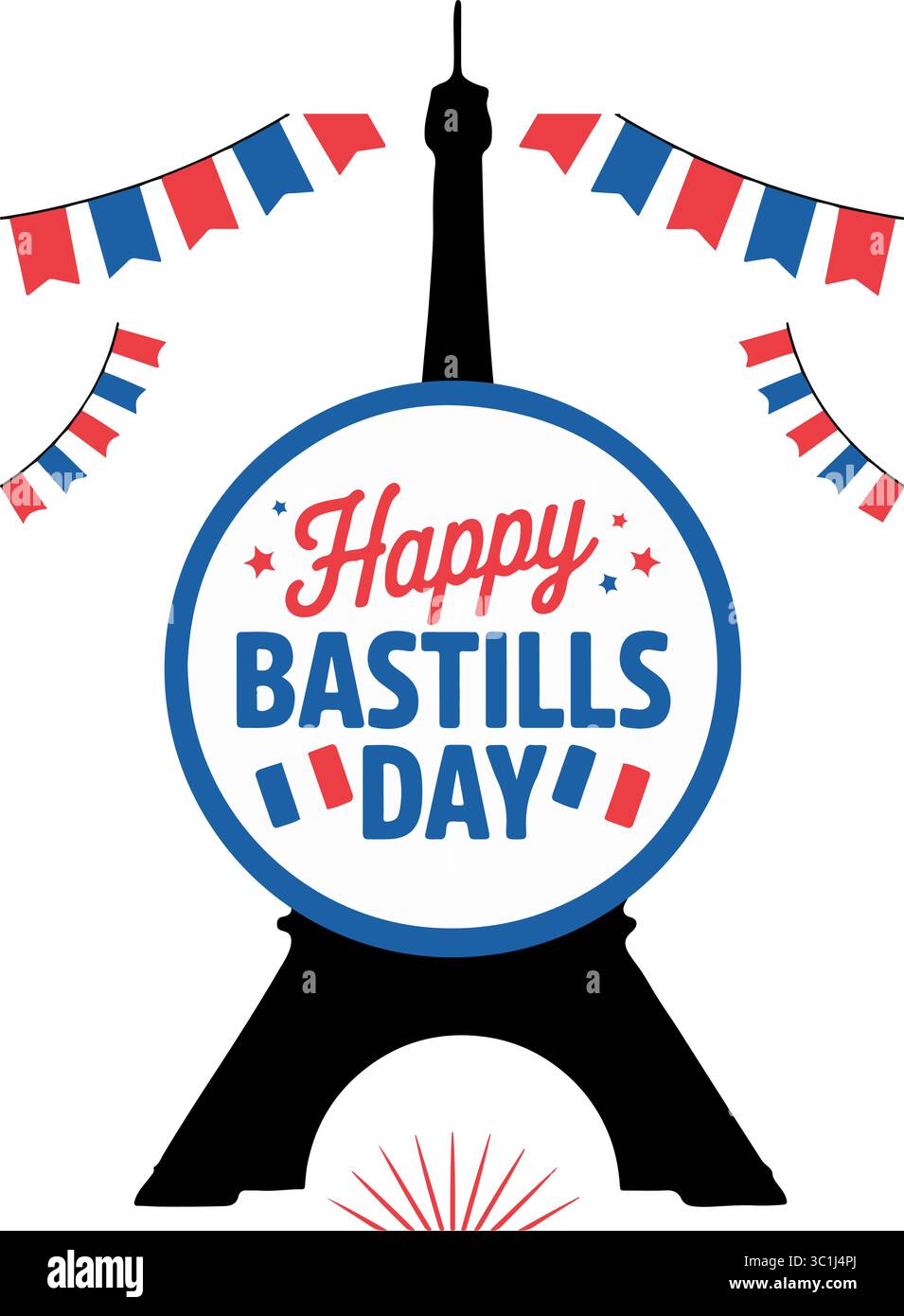 Bastille day poster Stock Vector Images - Alamy