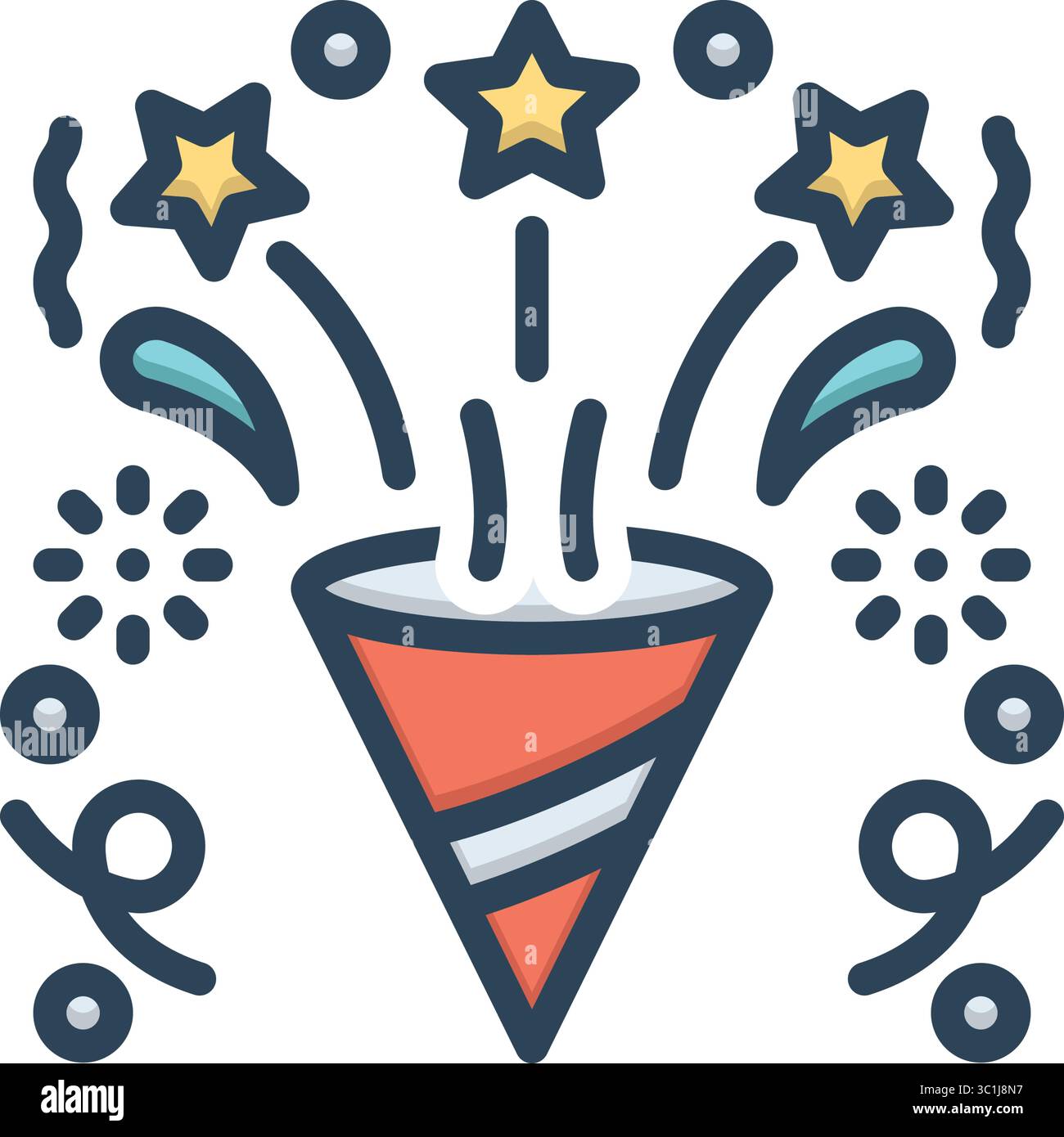 Confetti pop Cut Out Stock Images & Pictures - Alamy