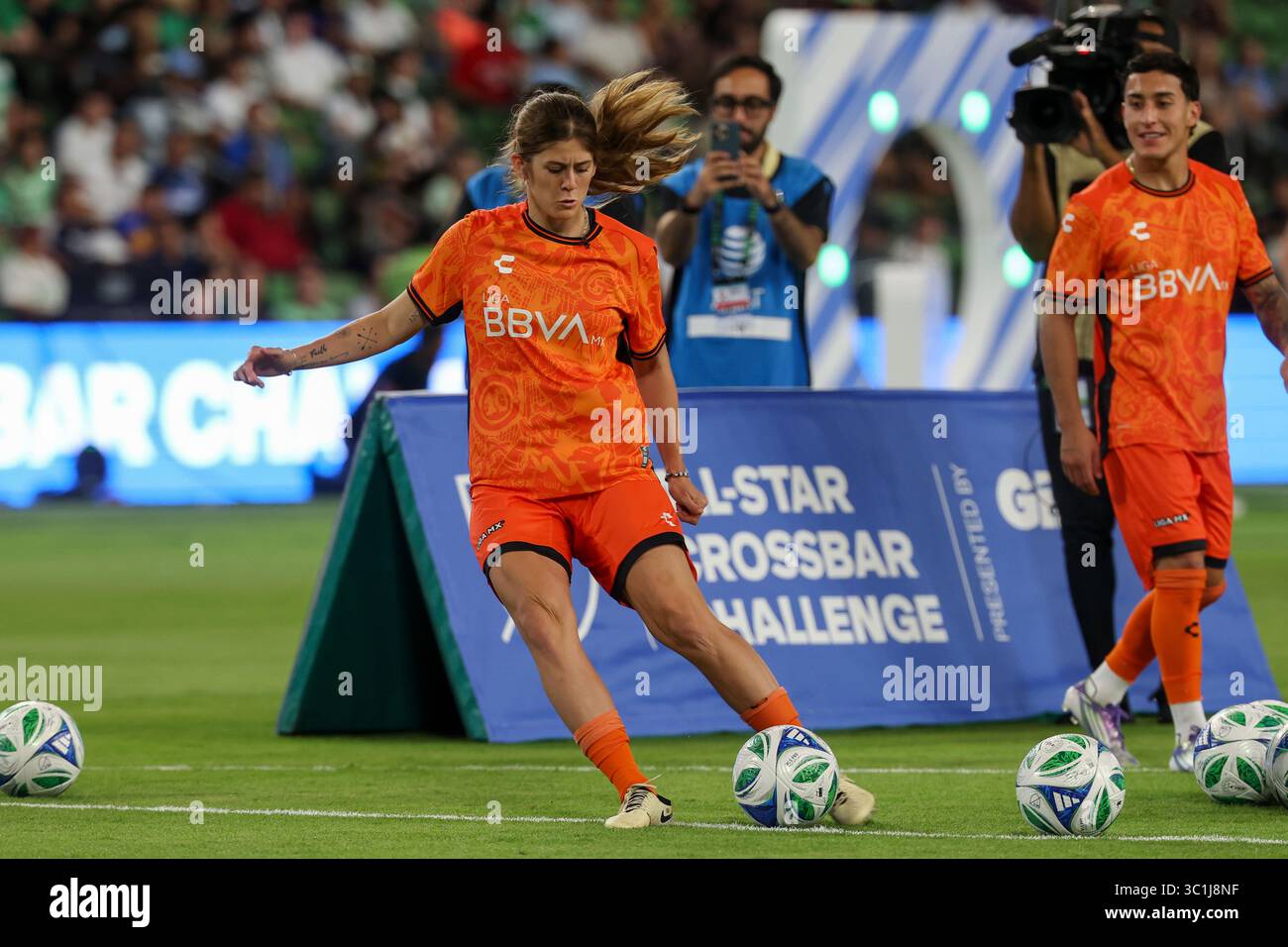 AUSTIN, TX - JULY 22: Liga MX Femenil standout Nicki Hernandez kicks ...