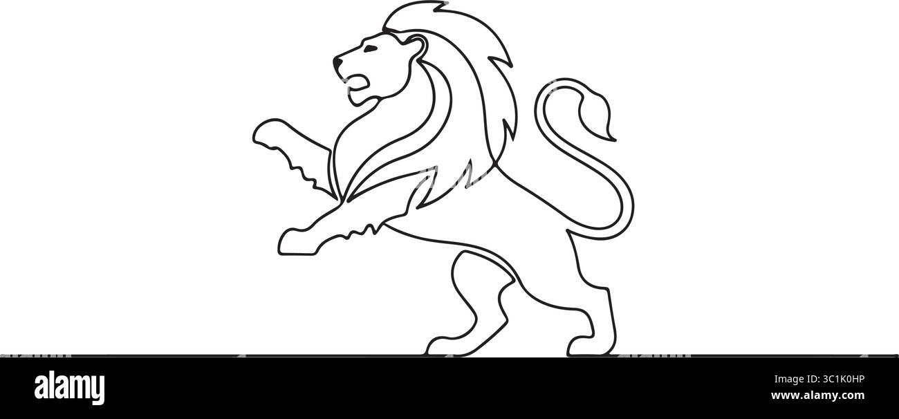 Regal lion crest design hi-res stock photography and images - Alamy