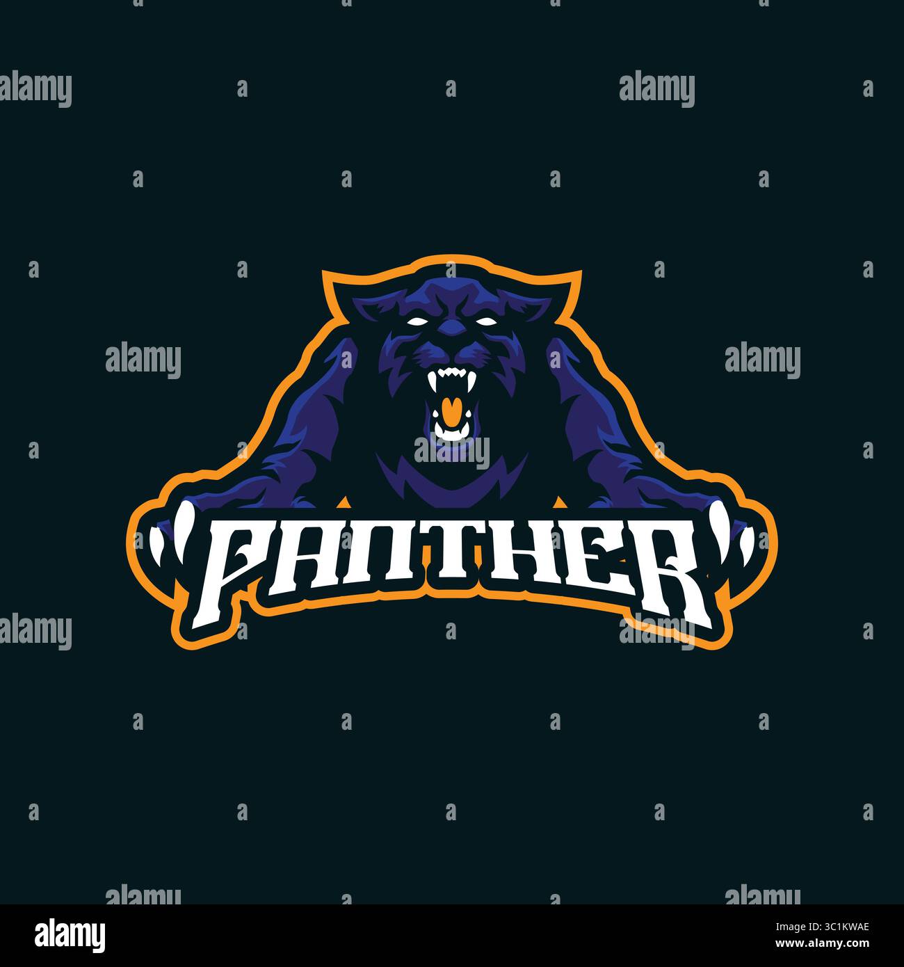Panther mascot logo design vector with modern illustration concept ...