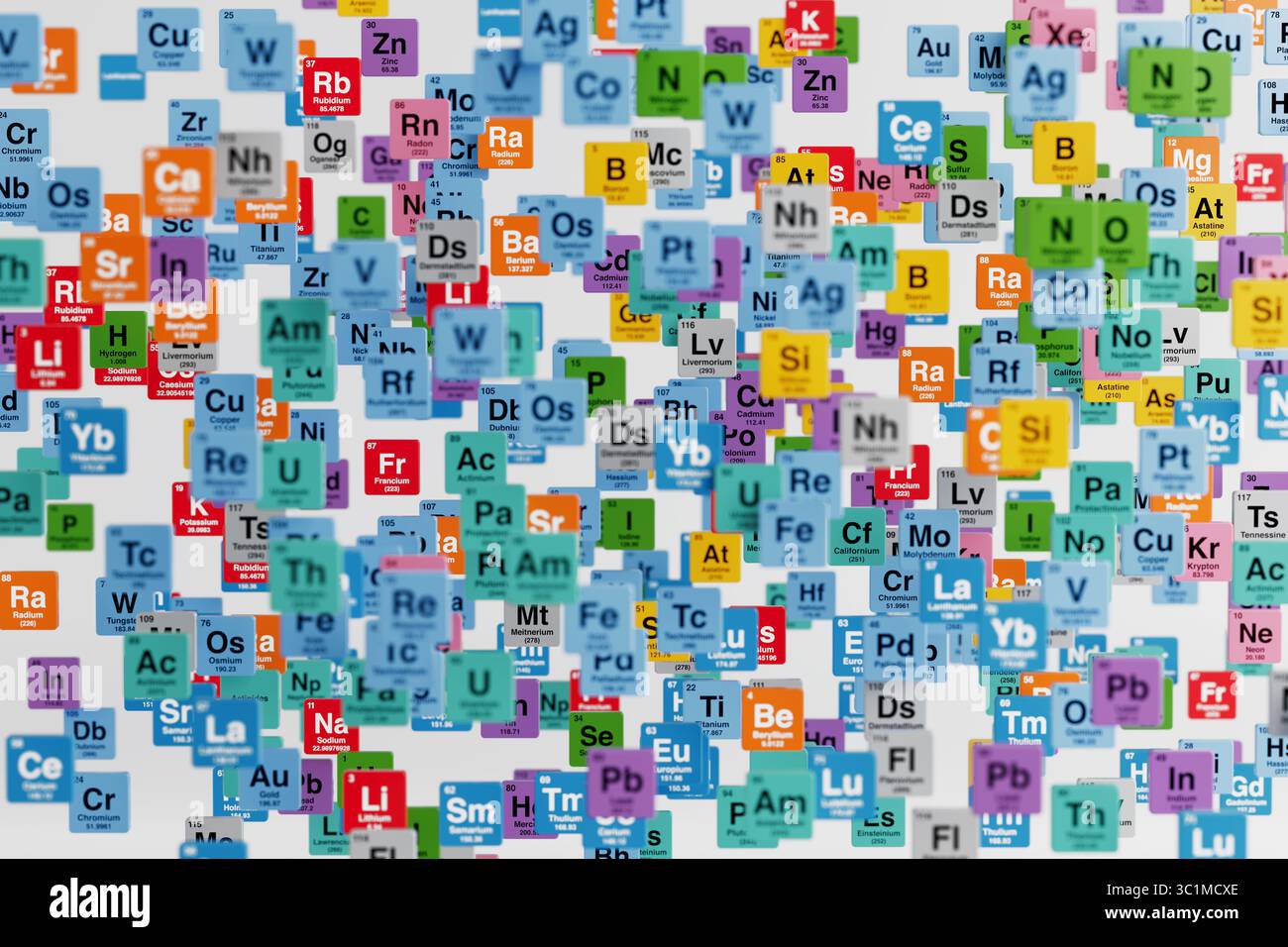 Infographic chemical elements classification hi-res stock photography ...