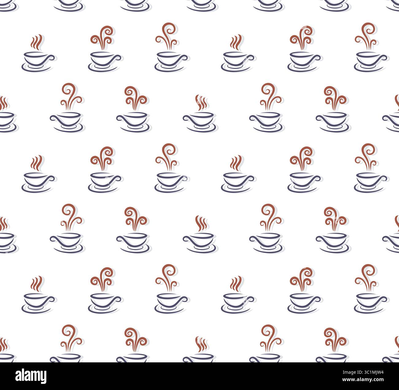 Background coffee cups Stock Vector Images - Alamy