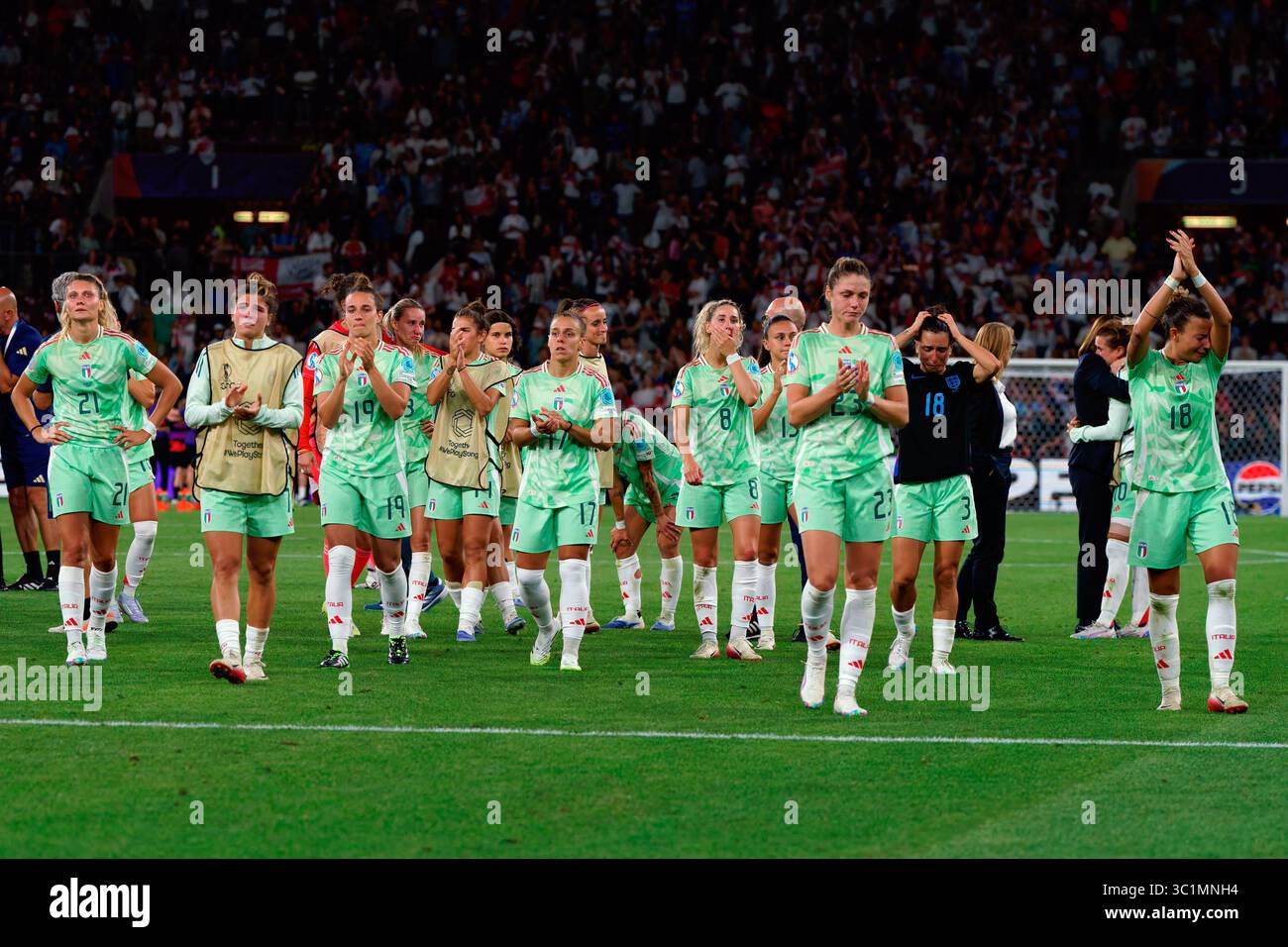 players of Italy disappointed during UEFA Women's EURO 2025 - Semifinal ...