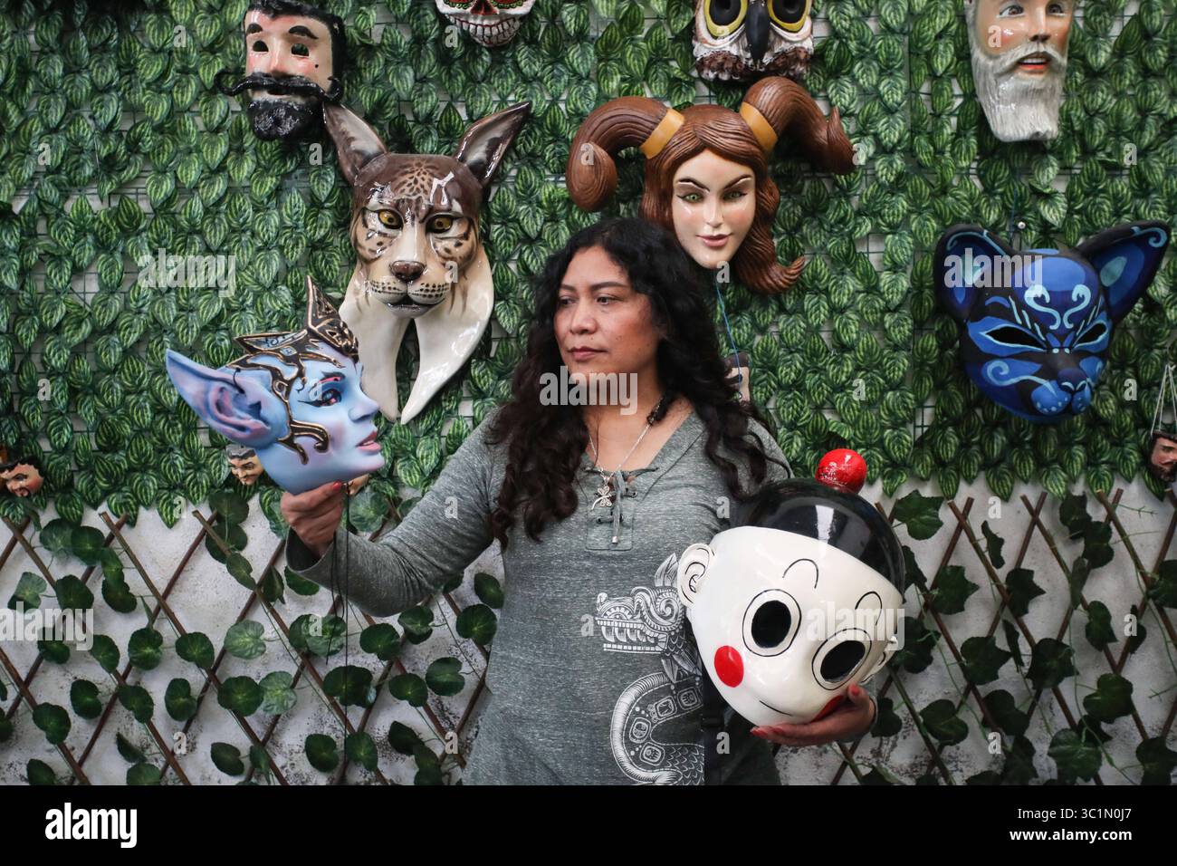 Production Of Wooden Masks For Traditional Festivals Artisan Elsa ...