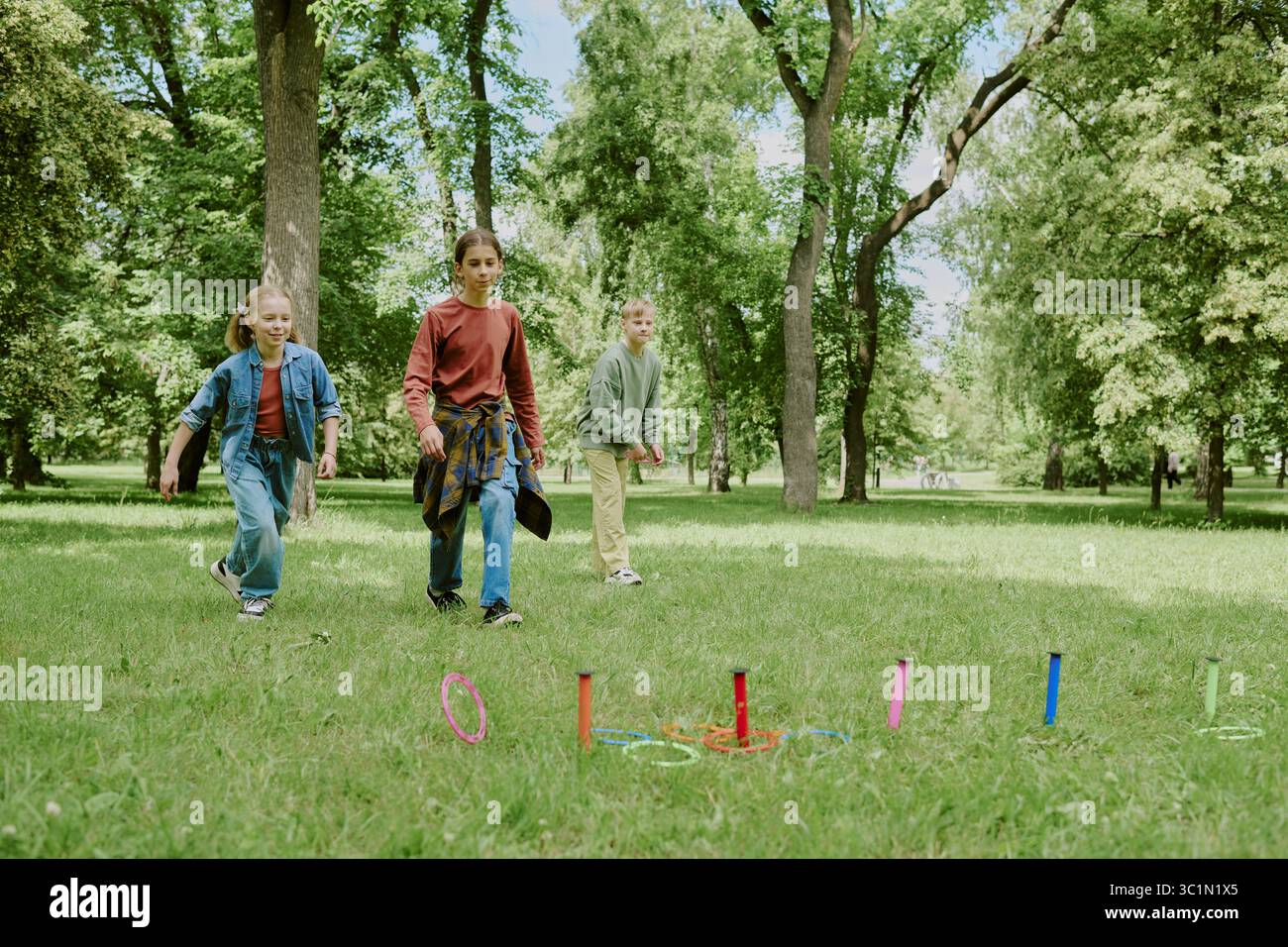 Child playing in outdoor park hi-res stock photography and images - Alamy
