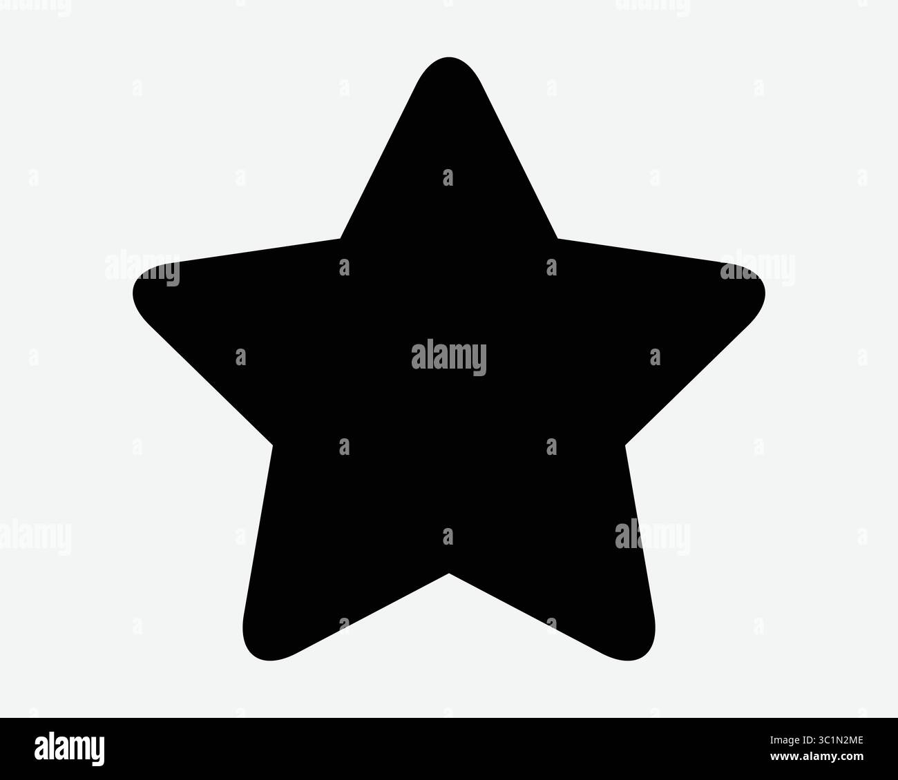 Five Point Star Shape Outline Reward Rating Feedback Success Decoration ...
