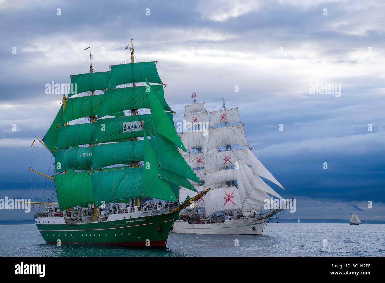 The Class A Alexander Von Humboldt II, from Germany, alongside other ...