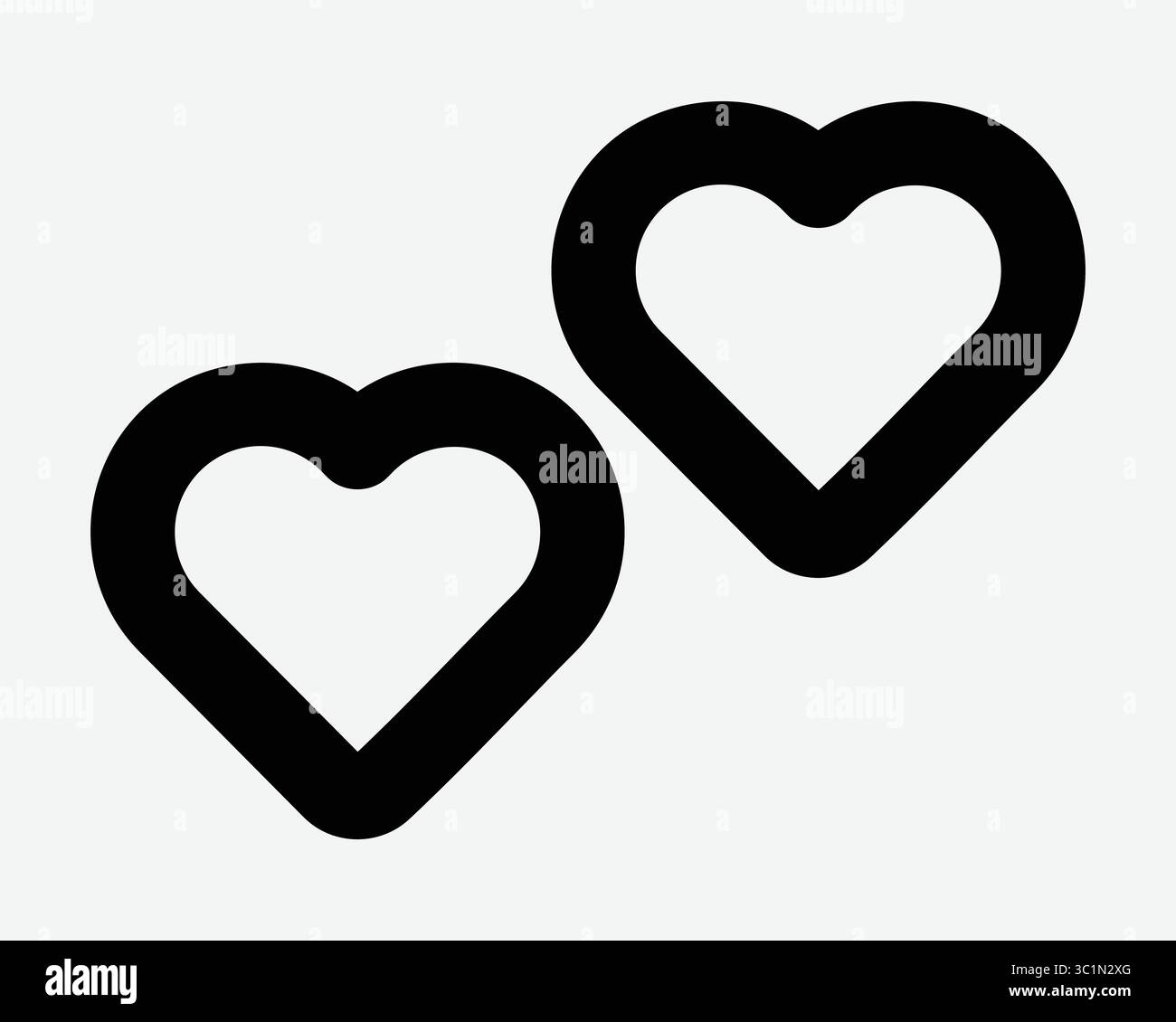 Double the love Stock Vector Images - Alamy