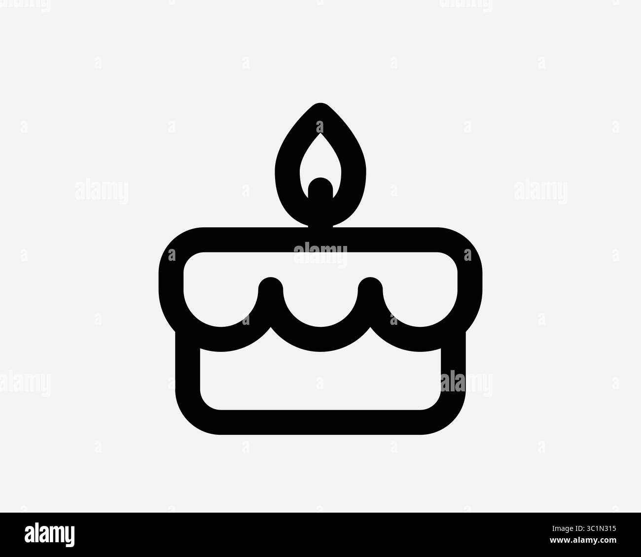 Cupcake fire sweet food Black and White Stock Photos & Images - Alamy
