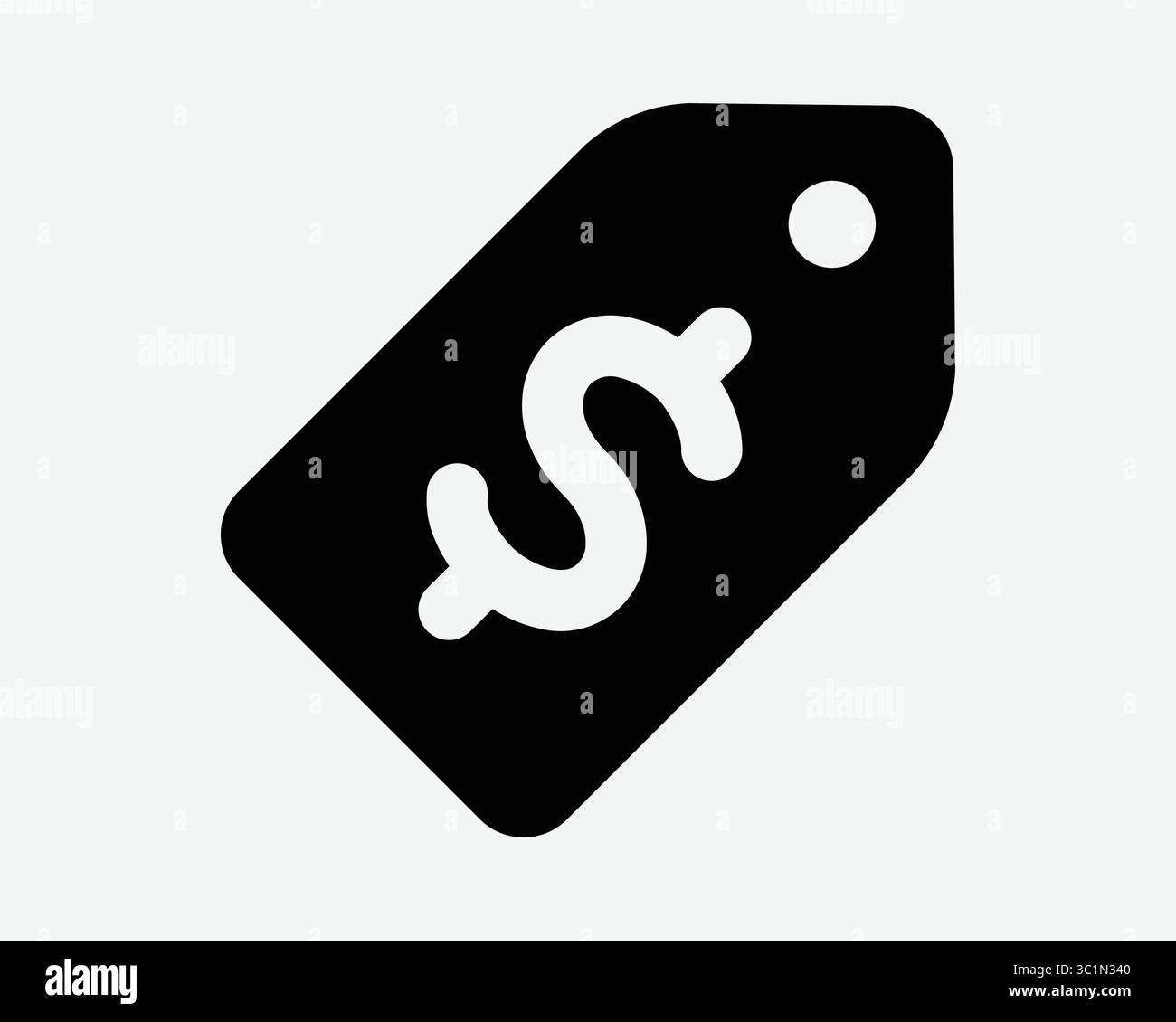 Black new price tag dollar Stock Vector Images - Alamy