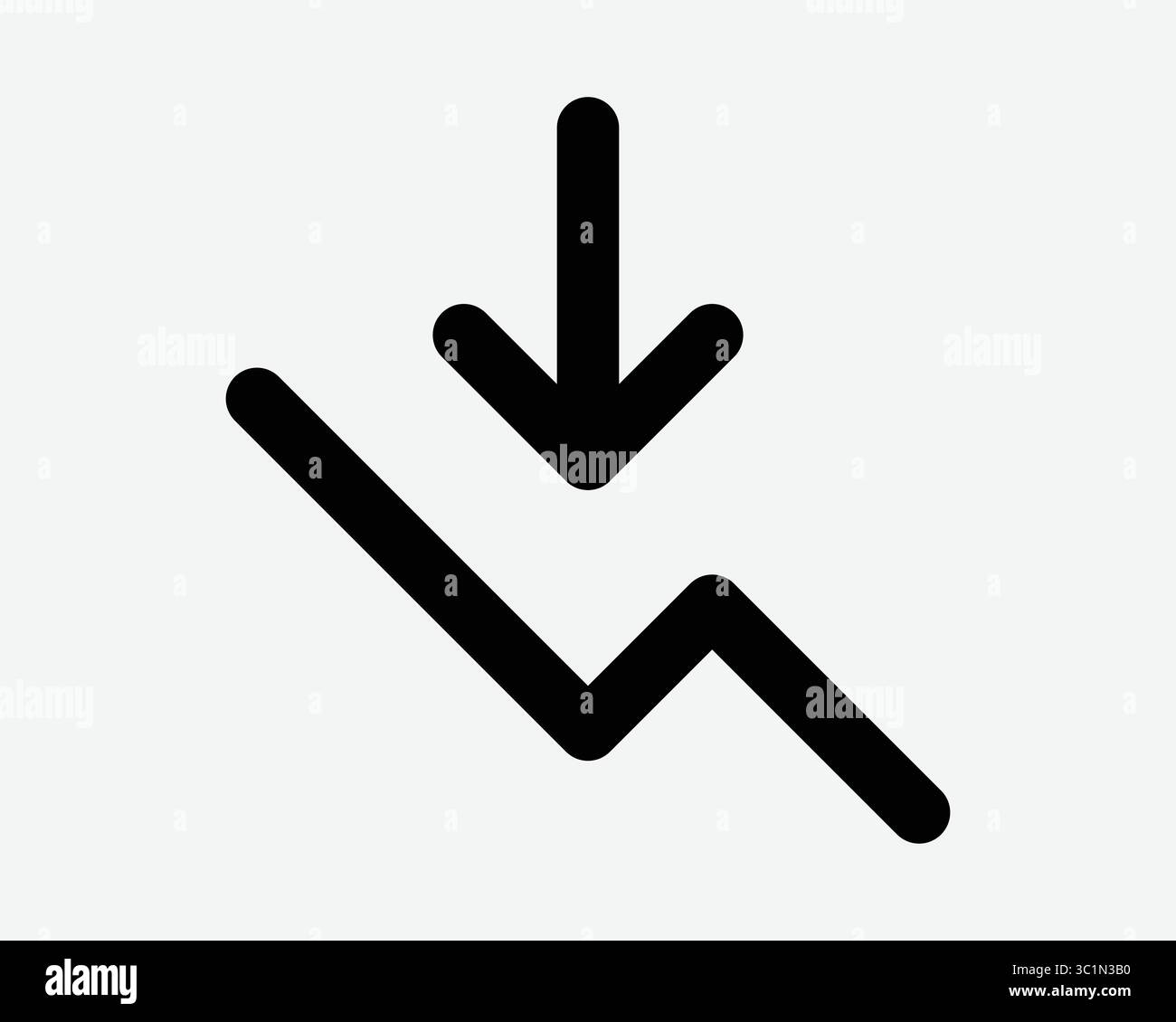 Loss chart outline vector hi-res stock photography and images - Alamy