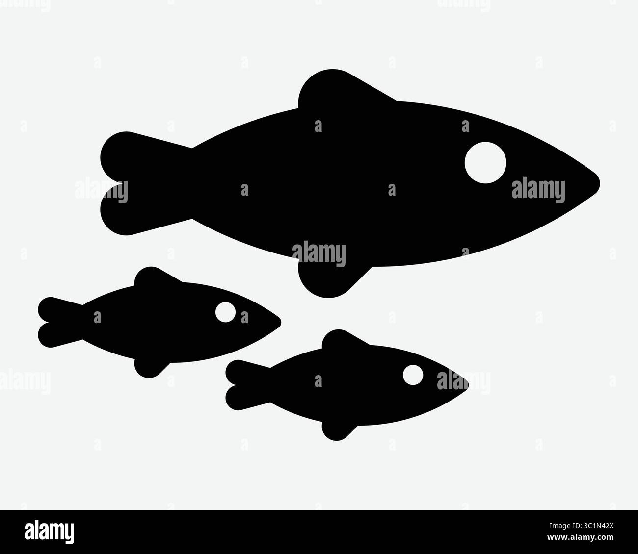 School salmon fish underwater swimming Stock Vector Images - Alamy
