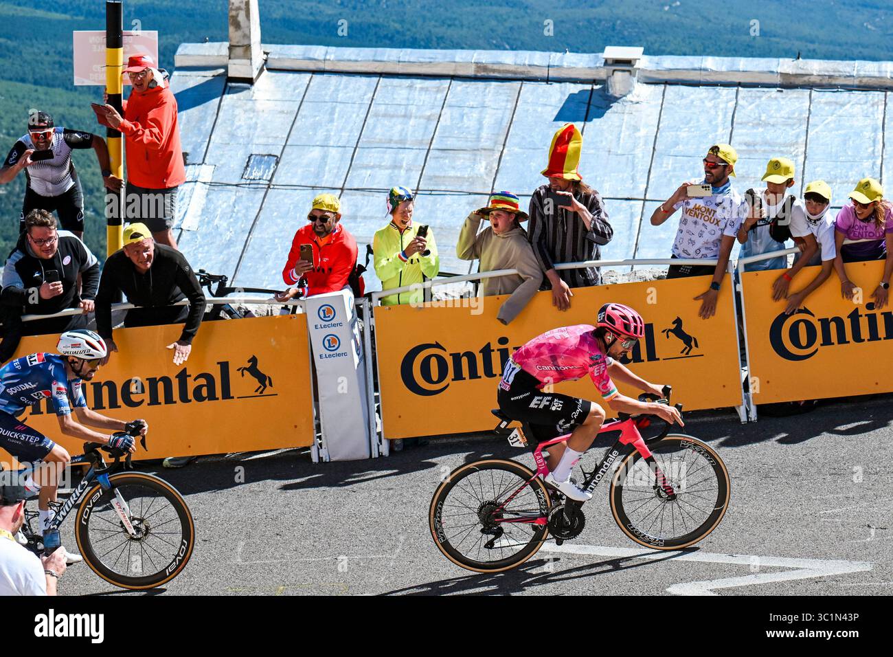 2025 Stage 16 Tour de France. Montpellier to Mont Ventoux. Ben Healy ...