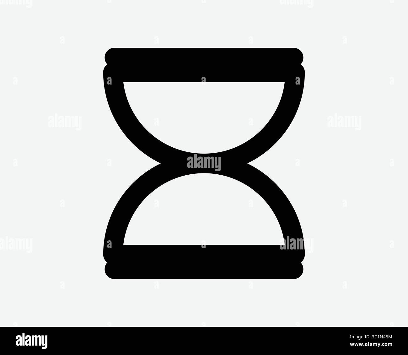 Hourglass stopwatch icon outline hi-res stock photography and images ...