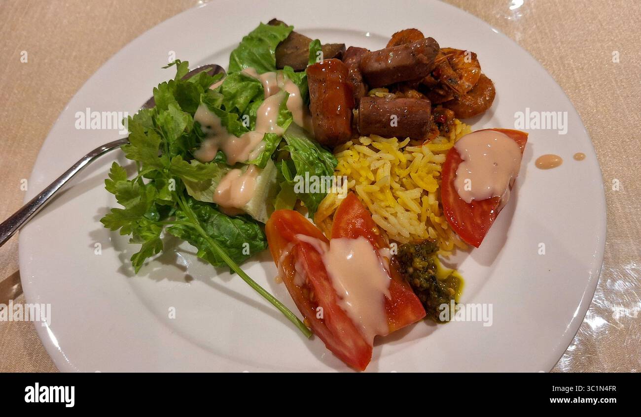 Hotel food menu during umrah Stock Photo - Alamy